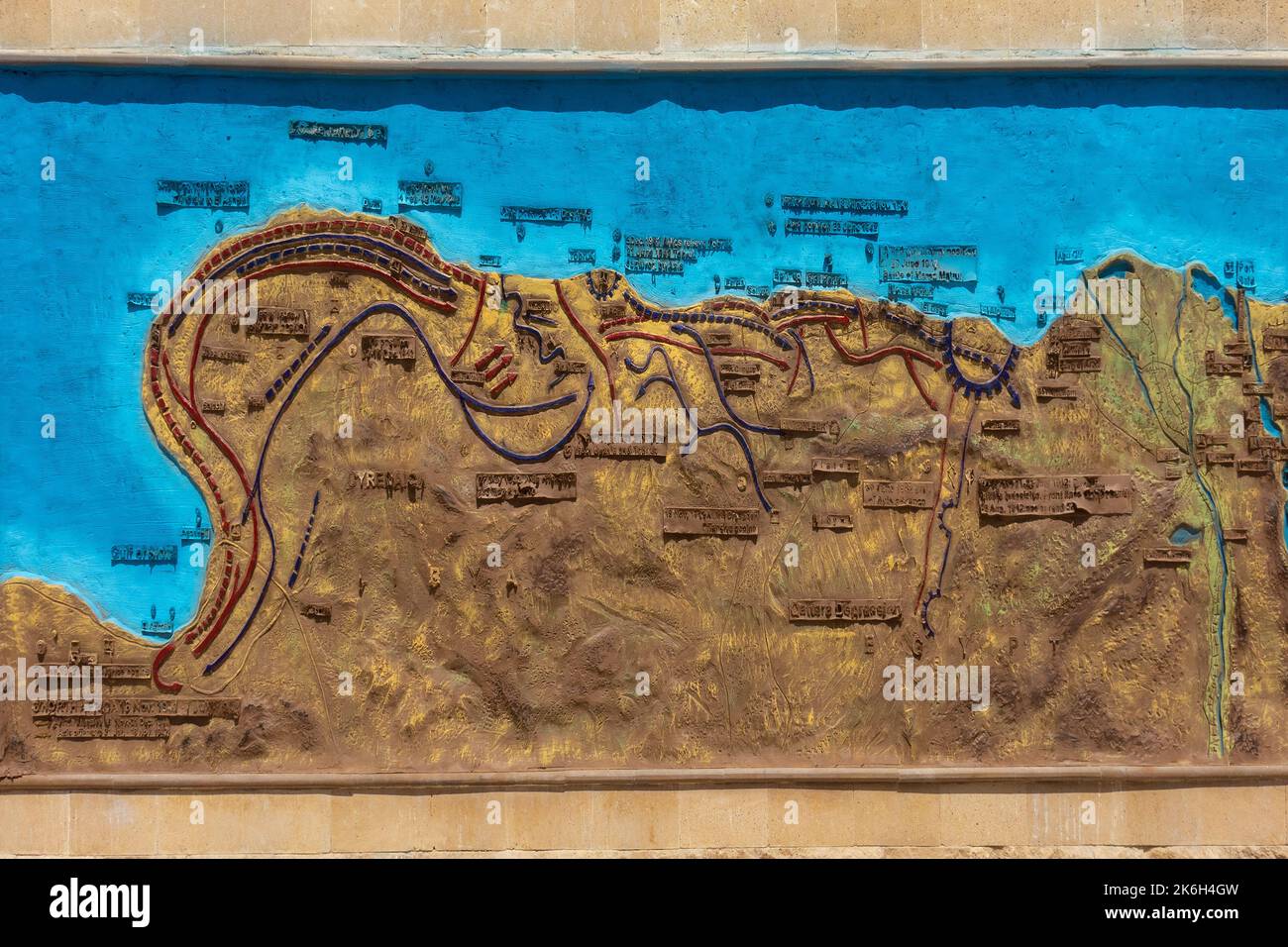 El alamein map immagini e fotografie stock ad alta risoluzione - Alamy