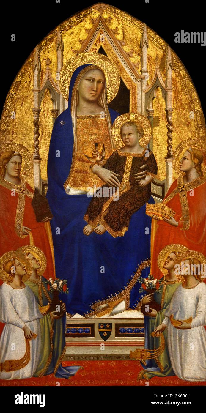 Madonna col bambino in trono e angeli 1355 immagini e fotografie stock ad alta risoluzione - Alamy