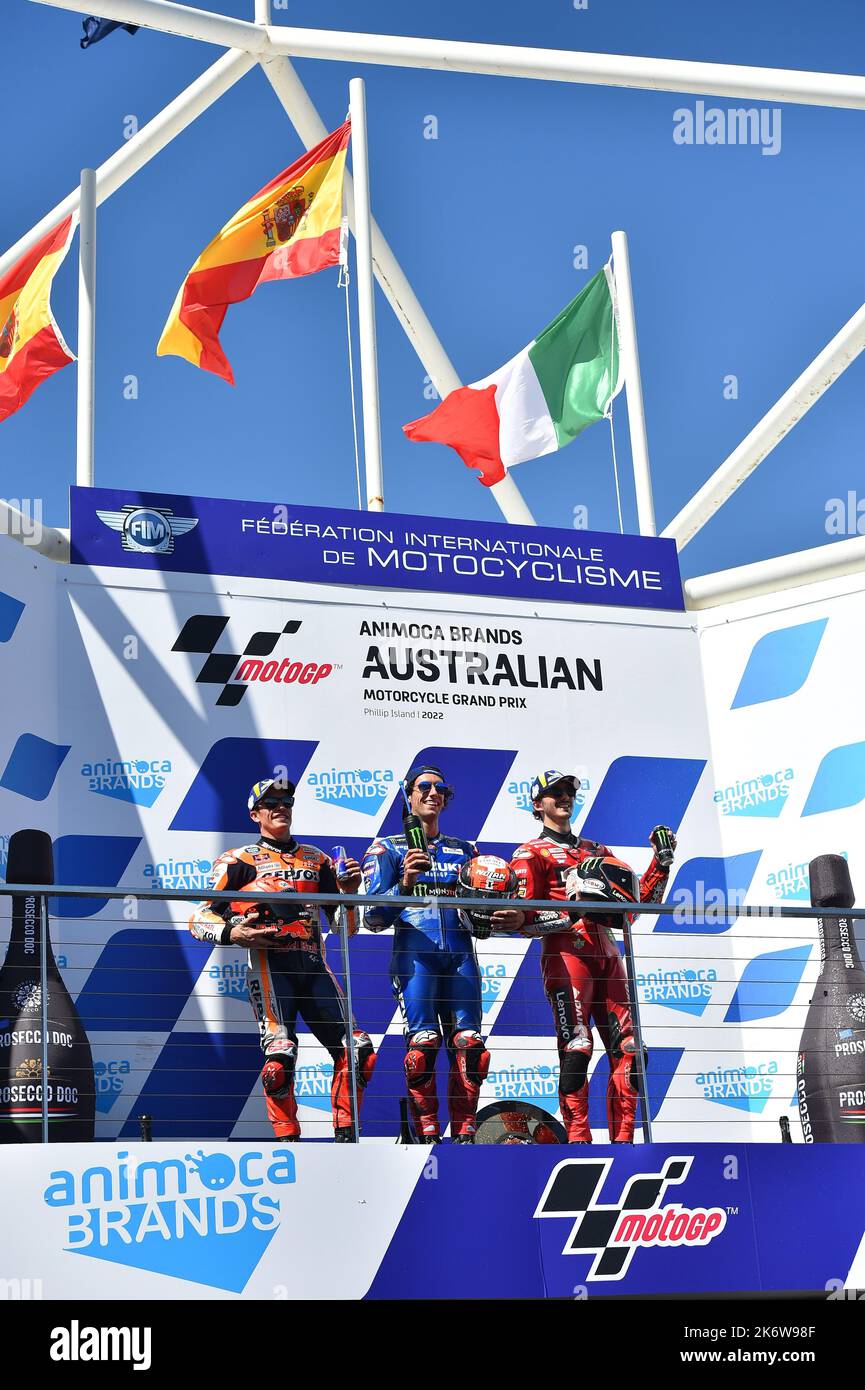 Bagnaia podium melbourne immagini e fotografie stock ad alta ...