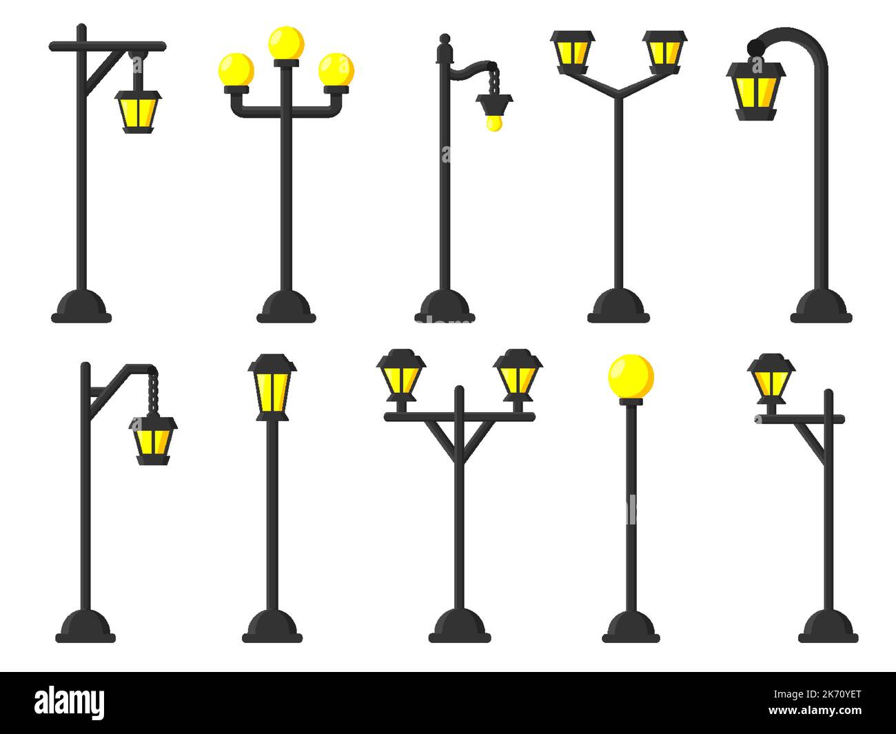 Park illumination Immagini Vettoriali Stock - Alamy