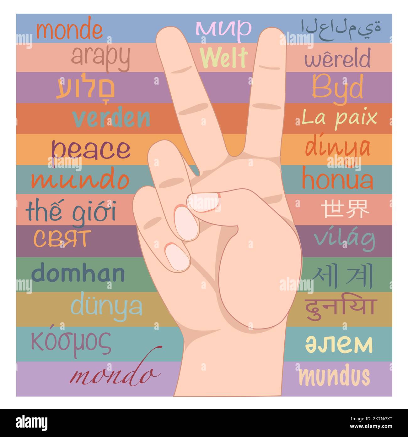 Segno simbolo della mano Immagini Vettoriali Stock - Alamy