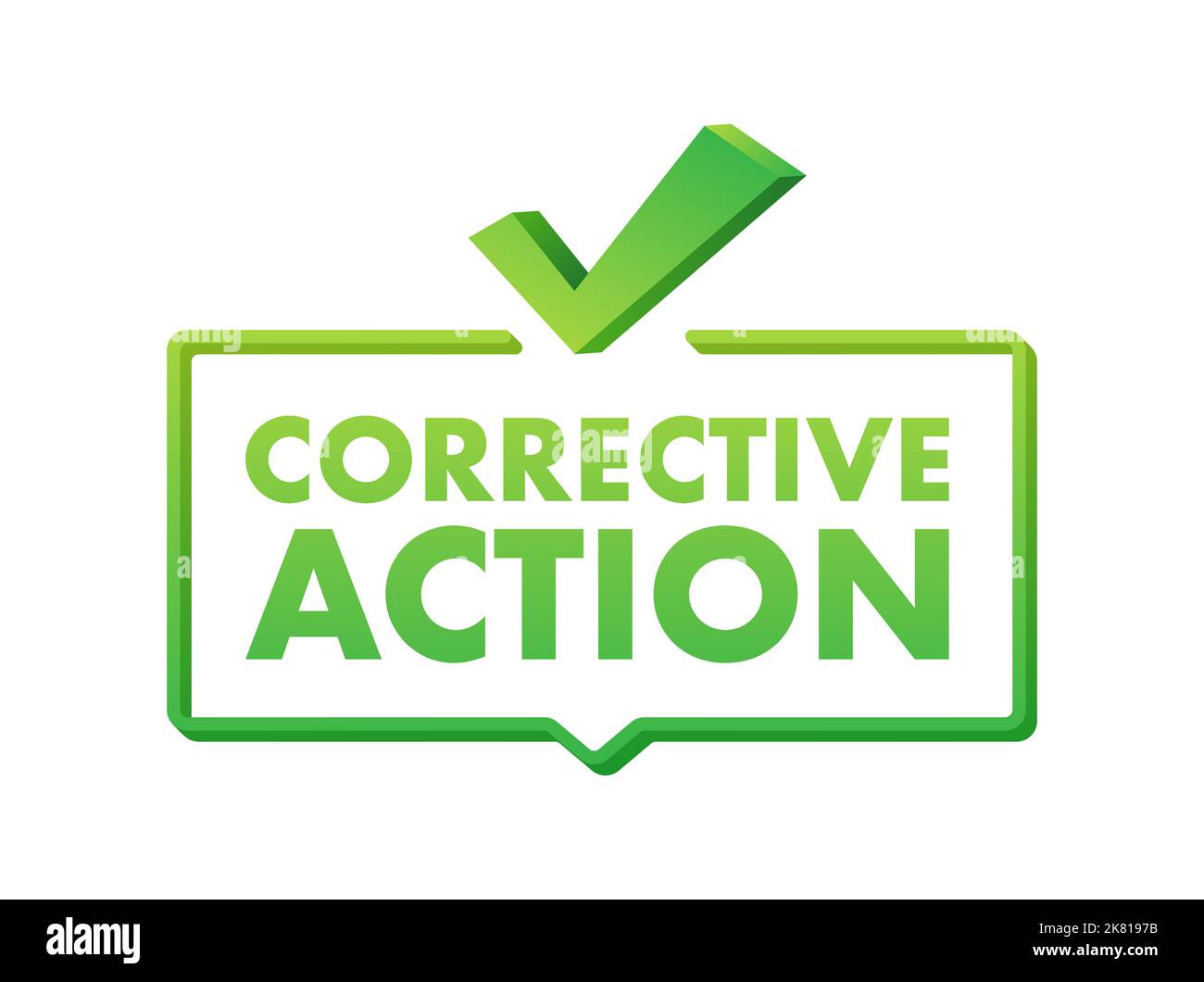 CAPA - azione correttiva e preventiva. Illustrazione del vettore ...