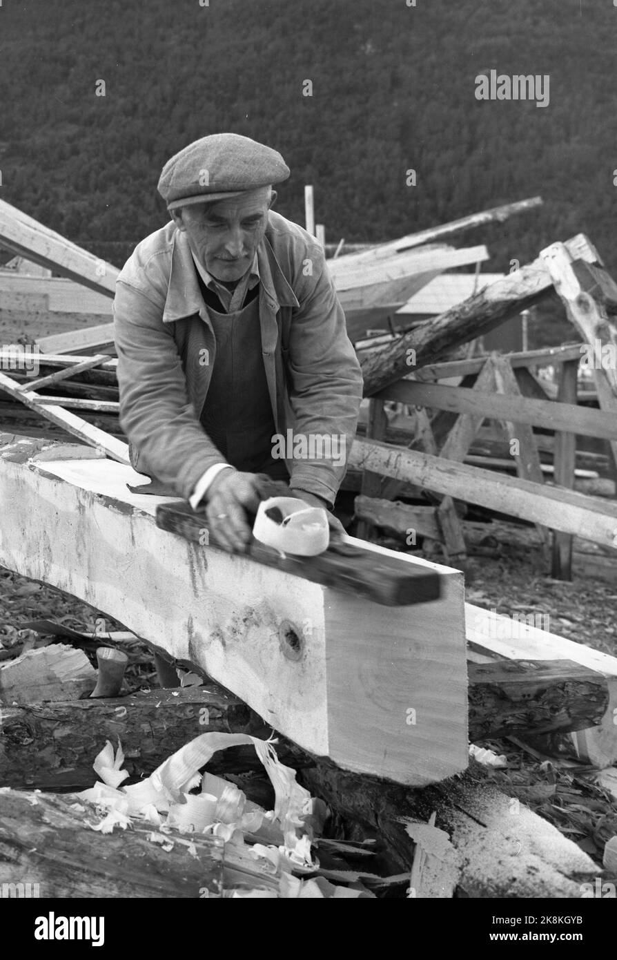 Rognan Innerst i Saltdalsfjorden 19531010. Rognan er kjent over hele ...