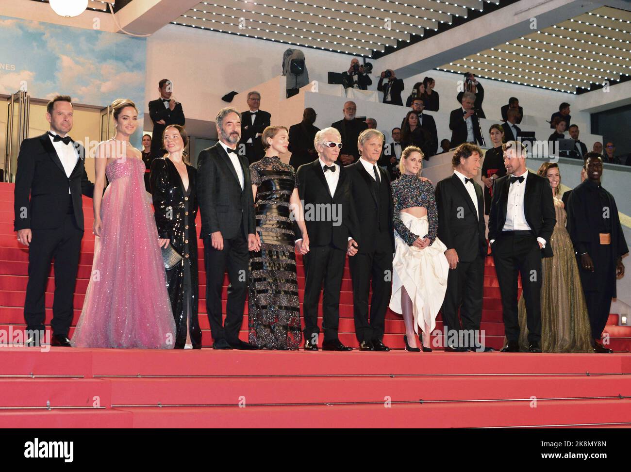 La troupe cinematografica: Yorgos Pirpassopoulos, Denise Capezza, Nadia ...