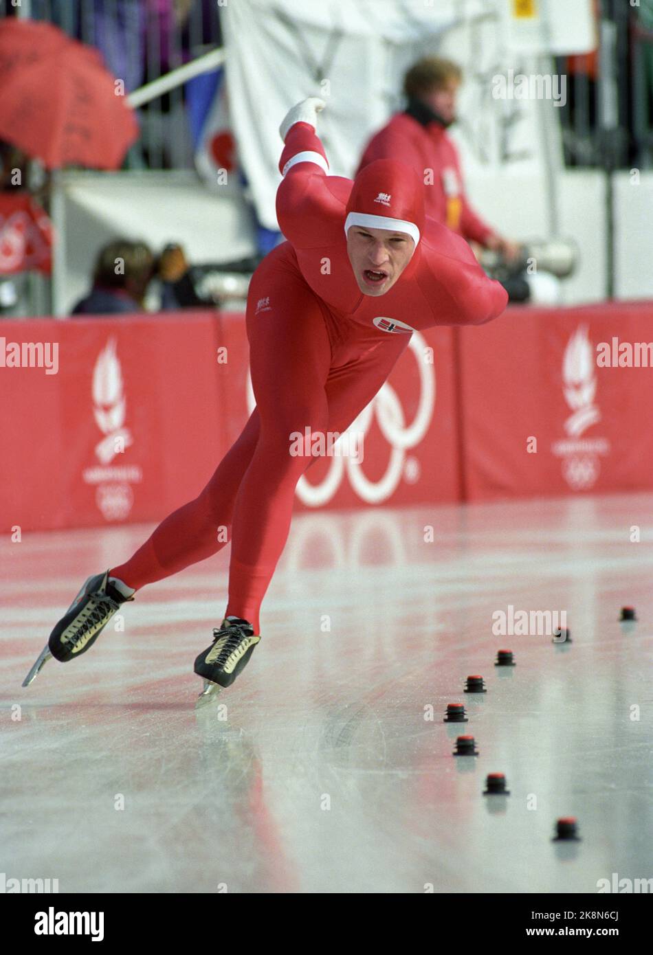 Uomini johann olav koss in azione di 10000 metri foto immagini e ...
