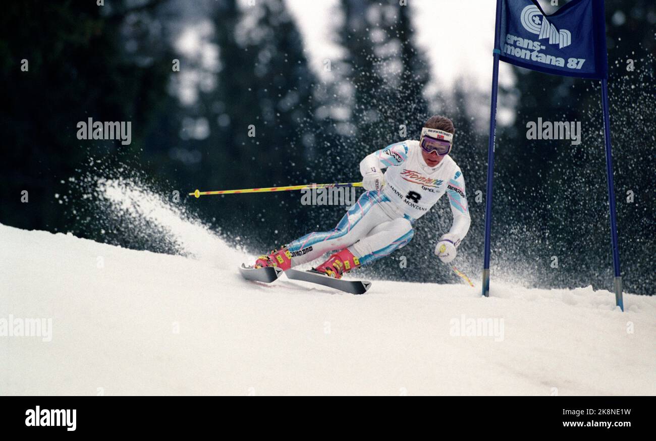 Svizzera 19920320 finali mondiali di alpino immagini e fotografie stock ...