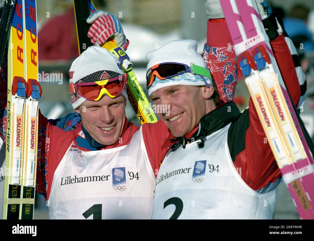 Lillehammer 19940219 sci di fondo immagini e fotografie stock ad alta ...
