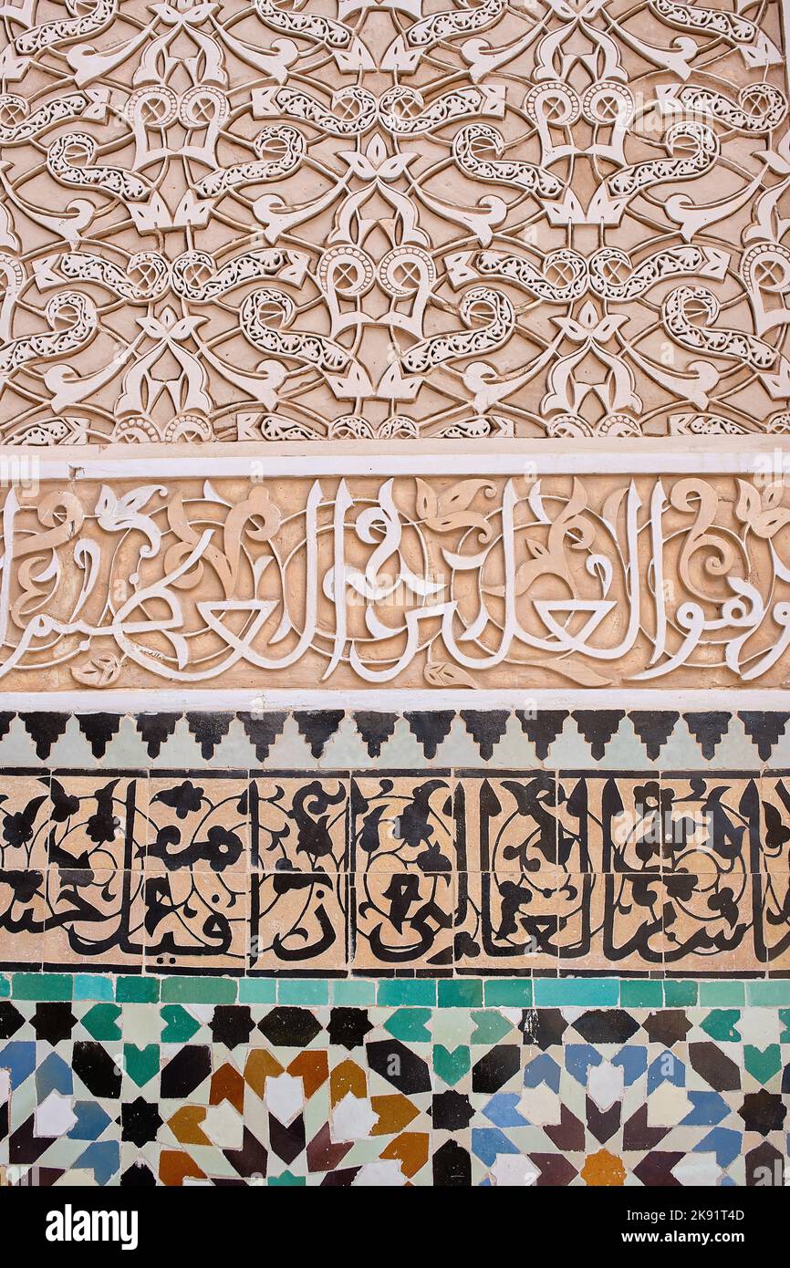 Madrasa di marrakech immagini e fotografie stock ad alta risoluzione ...