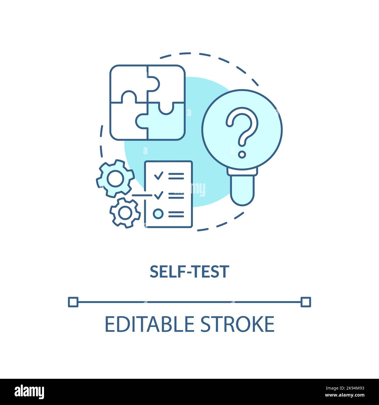 Test di autoverifica Immagini Vettoriali Stock - Alamy