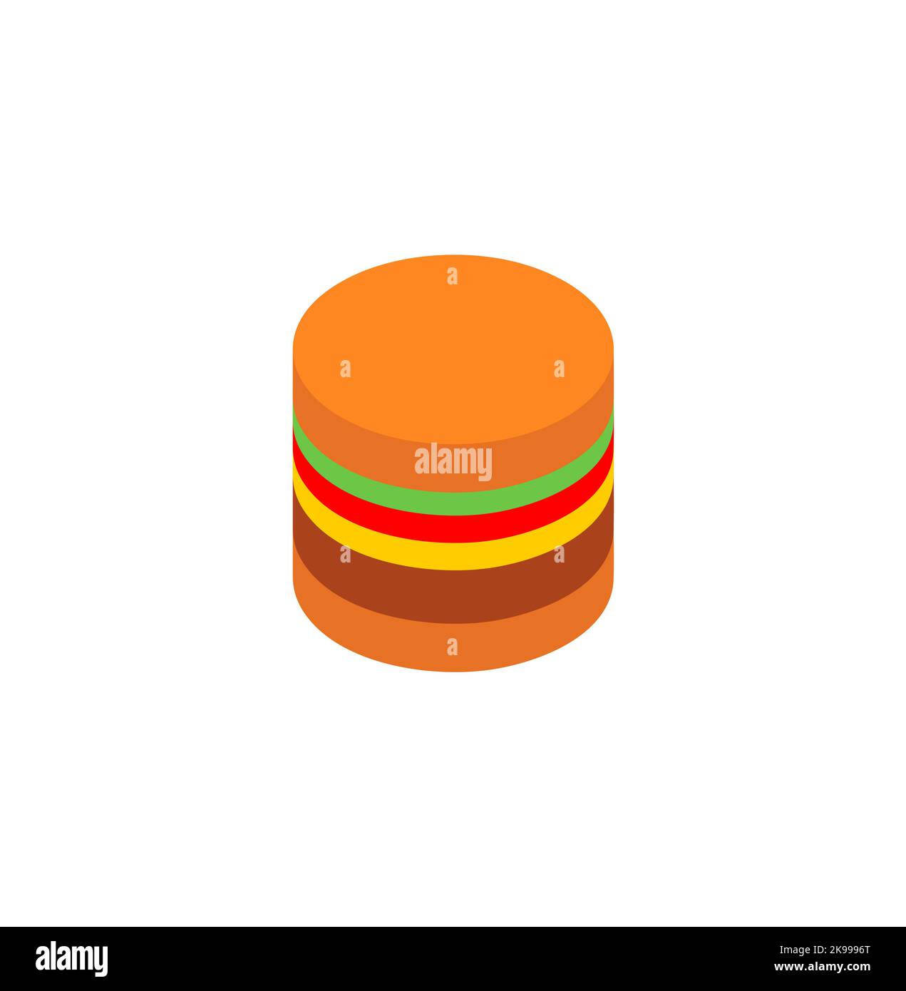 Cartello Burger. Hamburger icona. Simbolo fast food semplificato ...