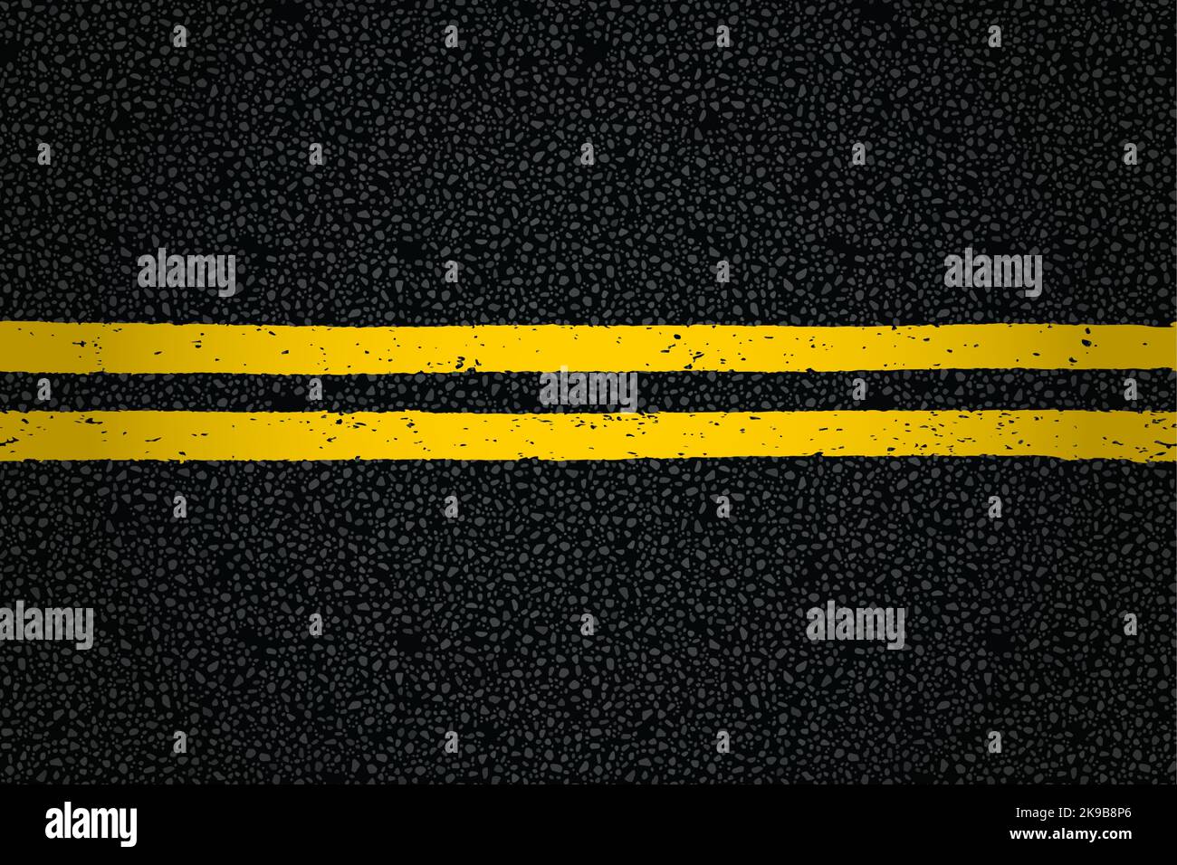 Linea gialla su asfalto Immagini Vettoriali Stock - Alamy