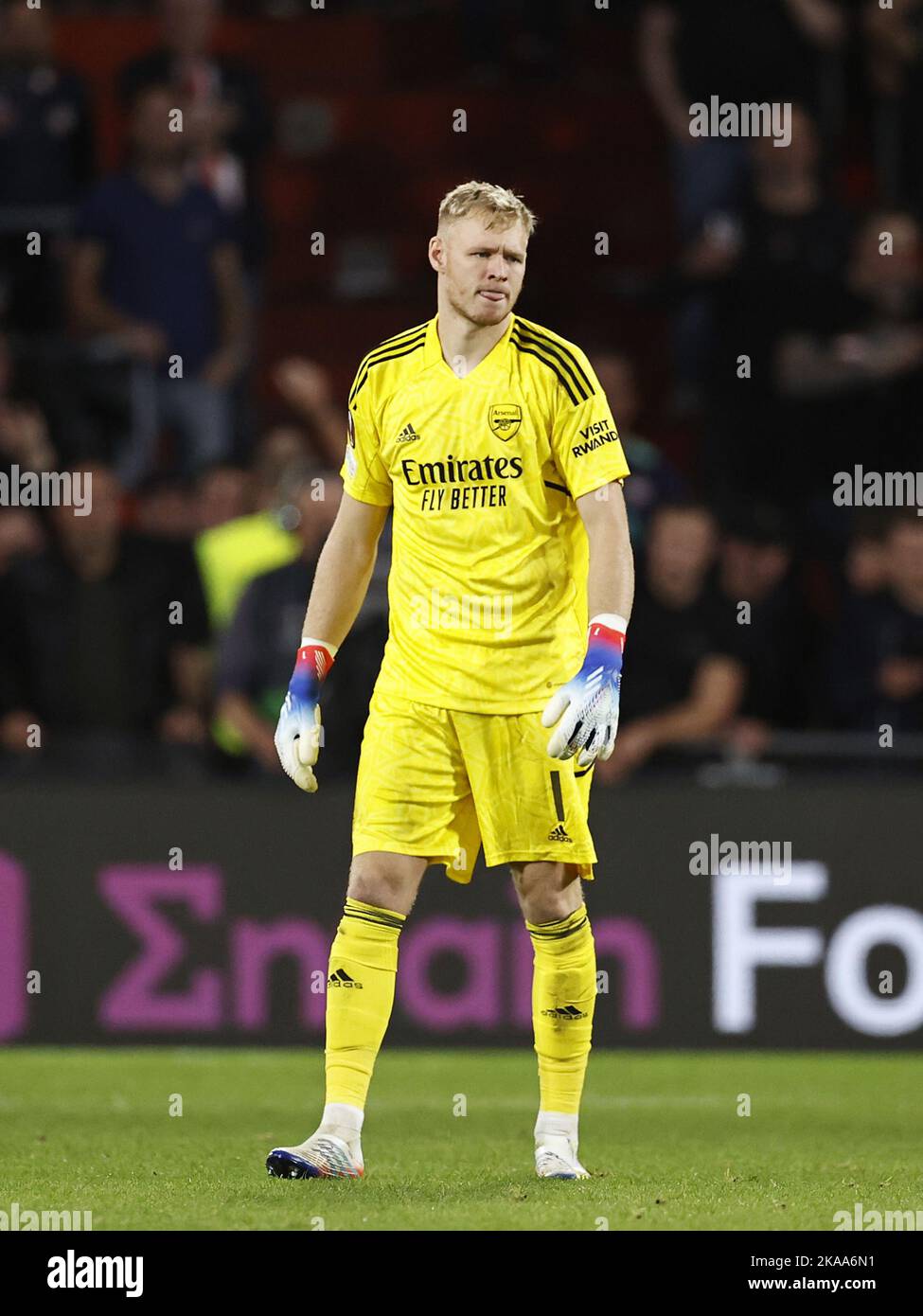 EINDHOVEN - portiere dell'Arsenal FC Aaron Ramsdale durante la UEFA ...