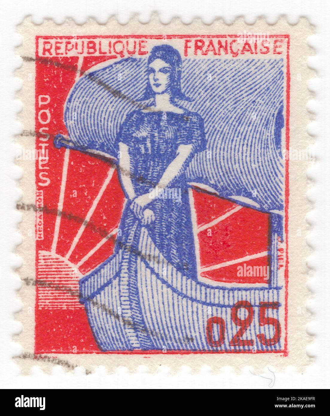 Francobollo della francia la marianne immagini e fotografie stock ad ...