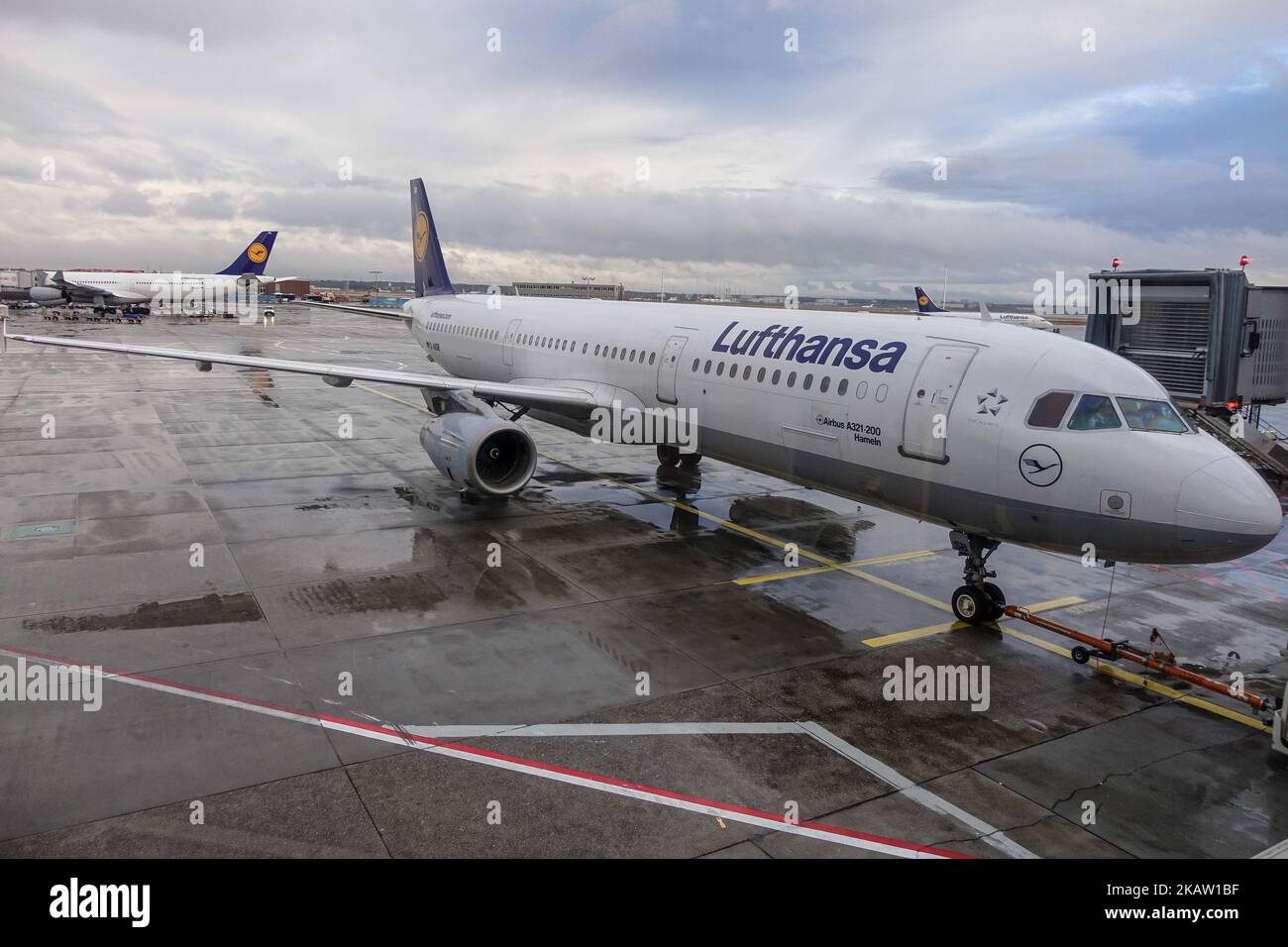 La flotta di Lufthansa come si vede all'aeroporto di Francoforte in ...