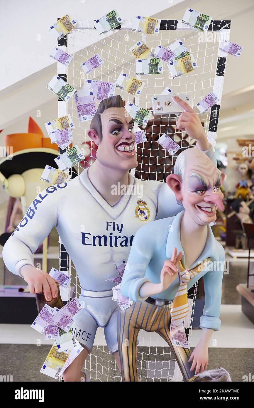 Un 'ninot' (burattino) raffigurante il calciatore del Real Madrid ...