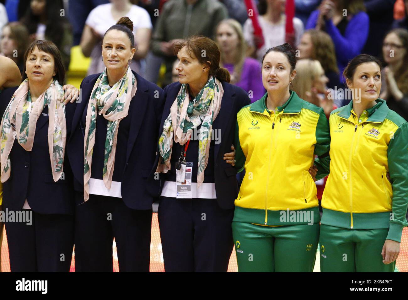 L-R Lisa Alexander Head Coach of Australia Diamonds, Megan Anderson ...