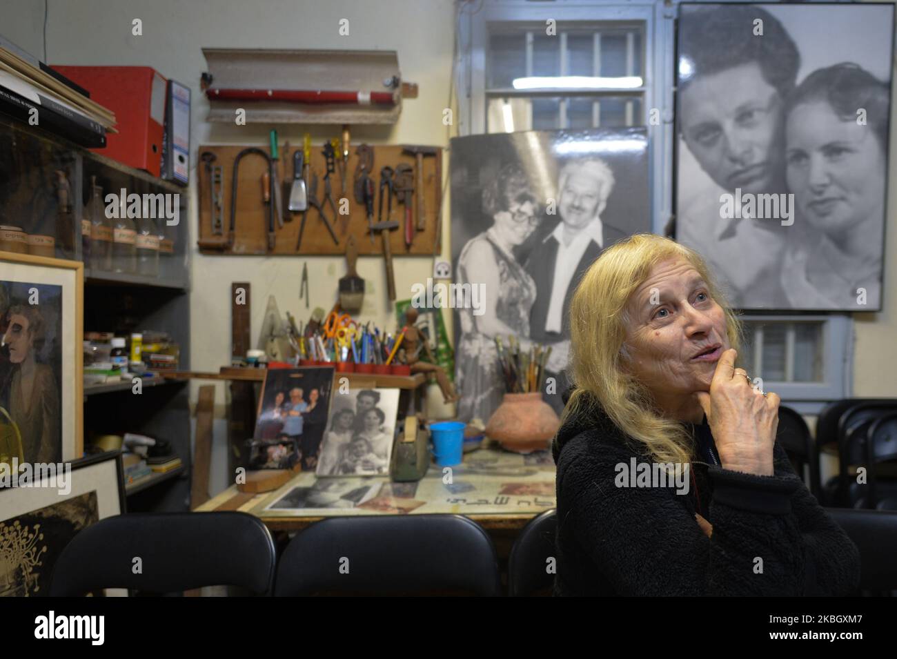 Hadasa Bau shares with visitors her parents Rebecca and Joseph Bau ...