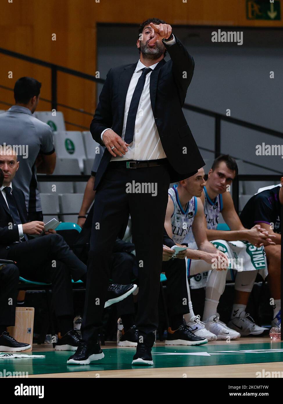 Alex Mumbru del Basket Surne Bilbao durante la partita ACB Liga Endesa ...