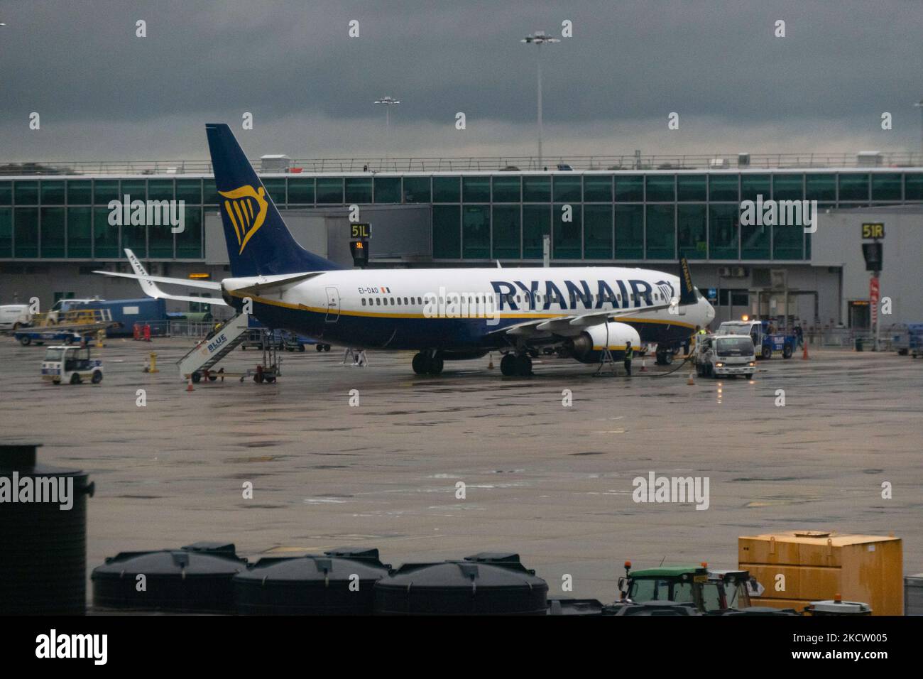 Boeing 737-800 passeggeri del vettore low-cost Ryanair FR visto all ...