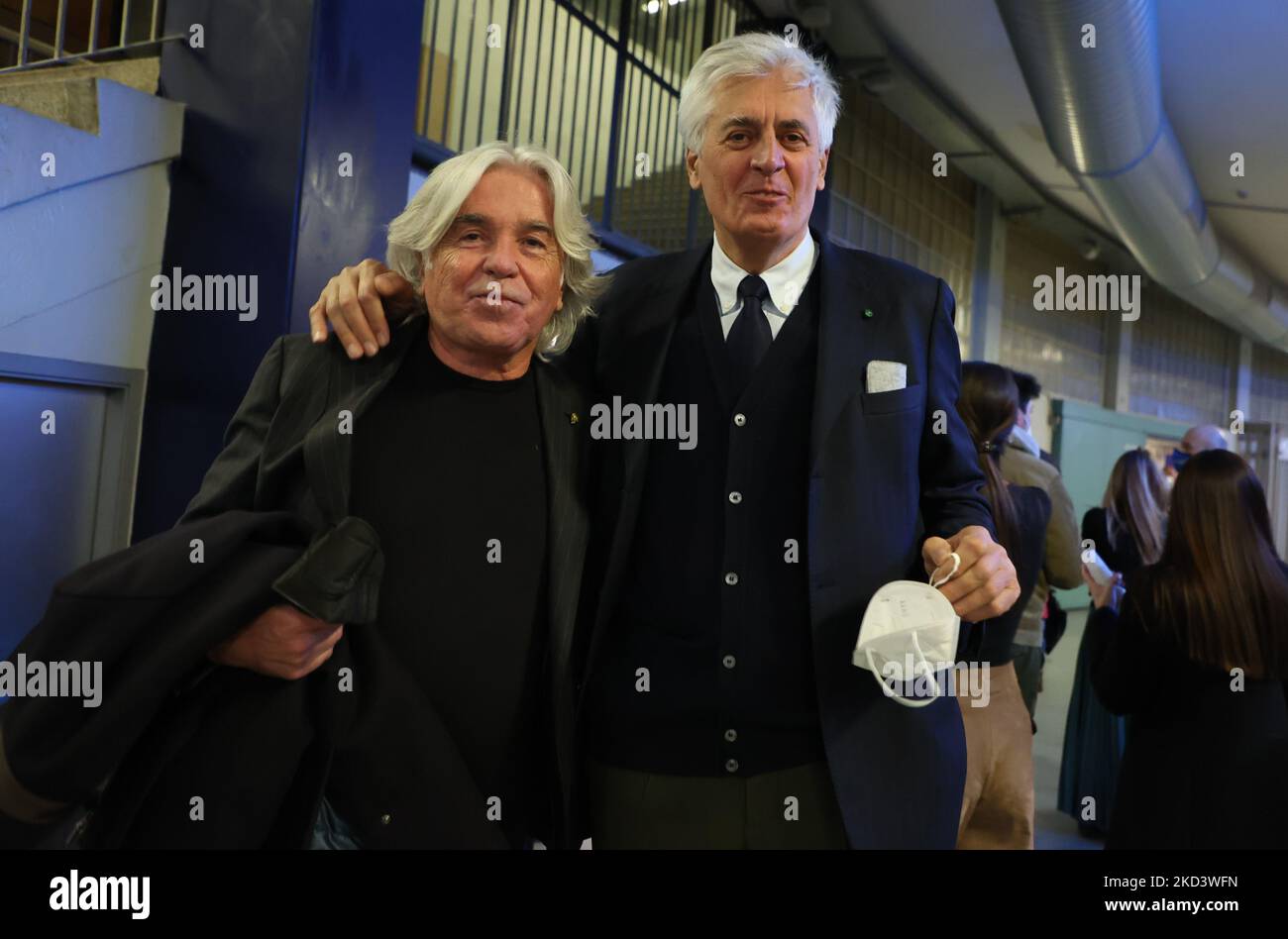 Il giornalista Ivan Zazzaroni e l'ex team Virtus Bologna Renato ...