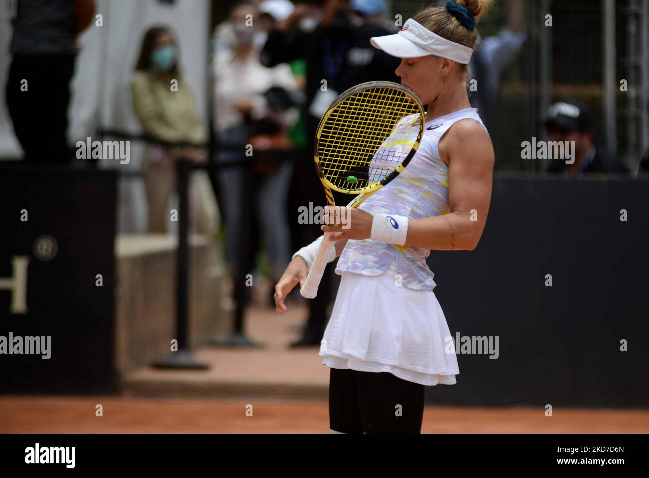 La tennista brasiliana Laura Pigossi nel gioco finale del torneo di ...