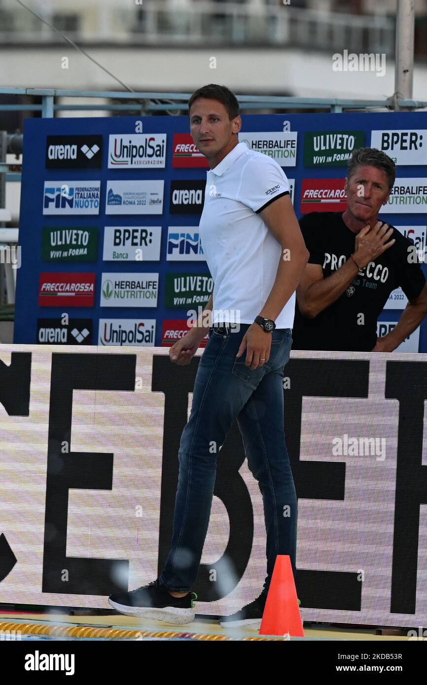 Sandro Sukno (Pro Recco) in testa allenatore durante la finale 1st/2nd ...