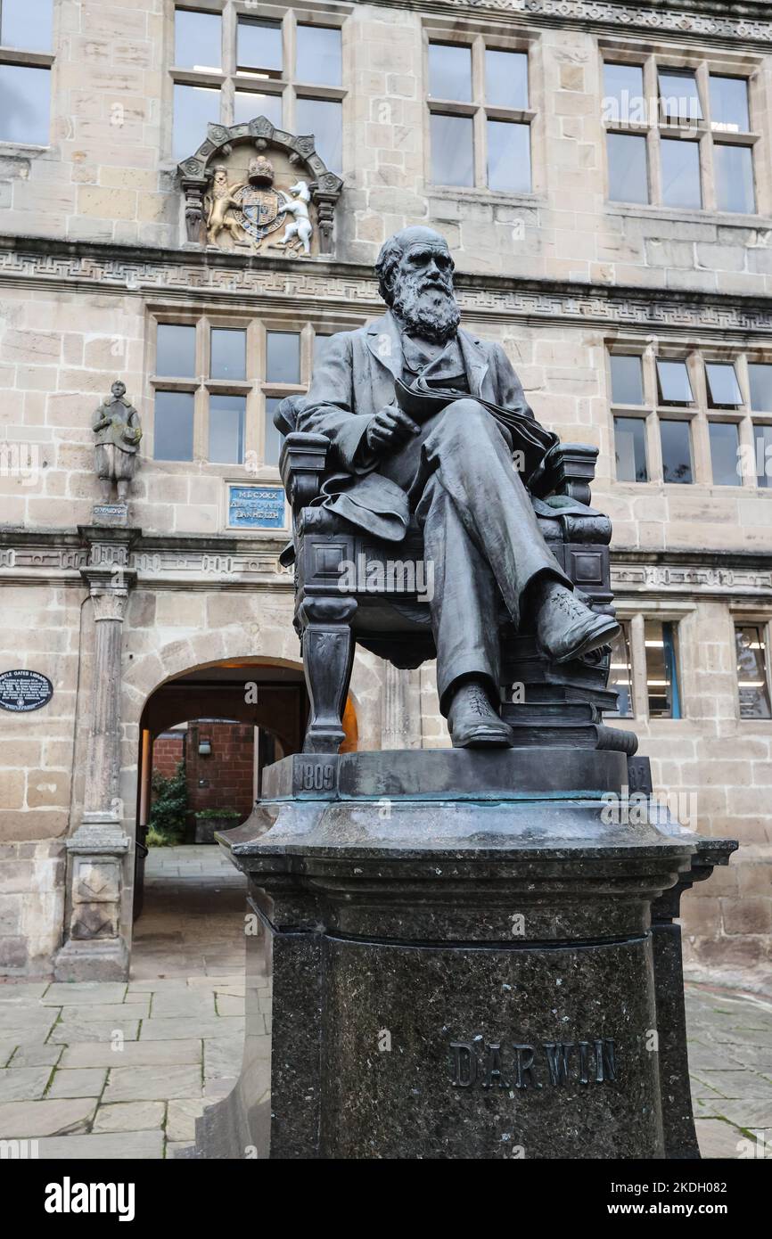 Biblioteca scolastica statua shrewsbury immagini e fotografie stock ad ...