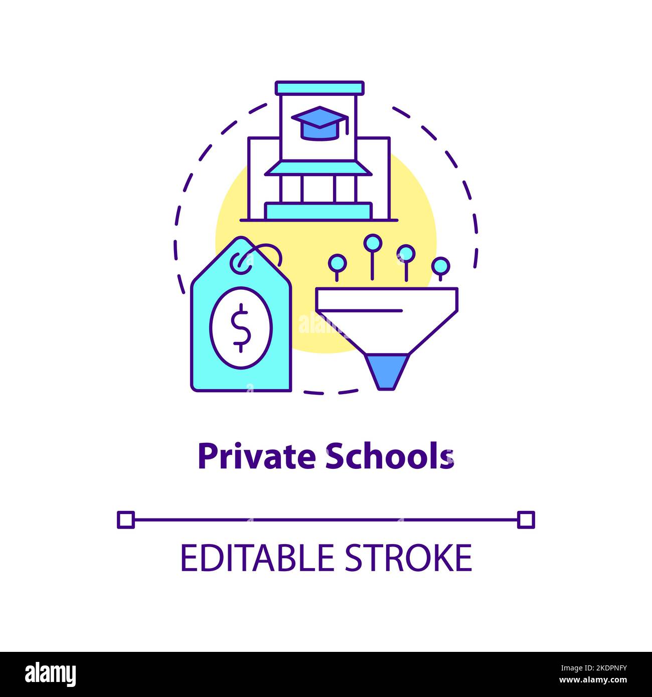 Educazione scolastica privata Immagini Vettoriali Stock - Alamy