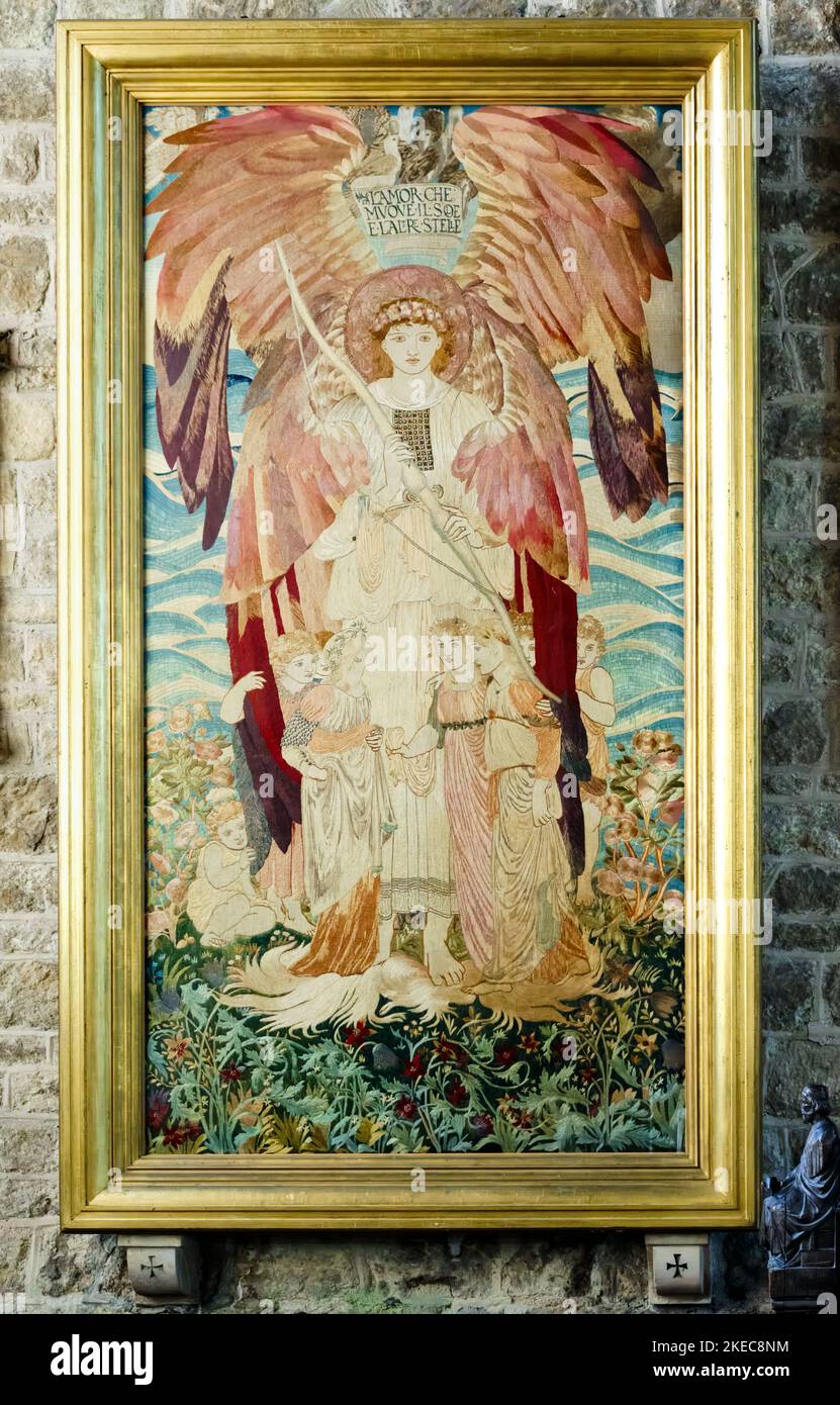 Statua commemorativa di cavallo e cavaliere raffigurante edward horner ...