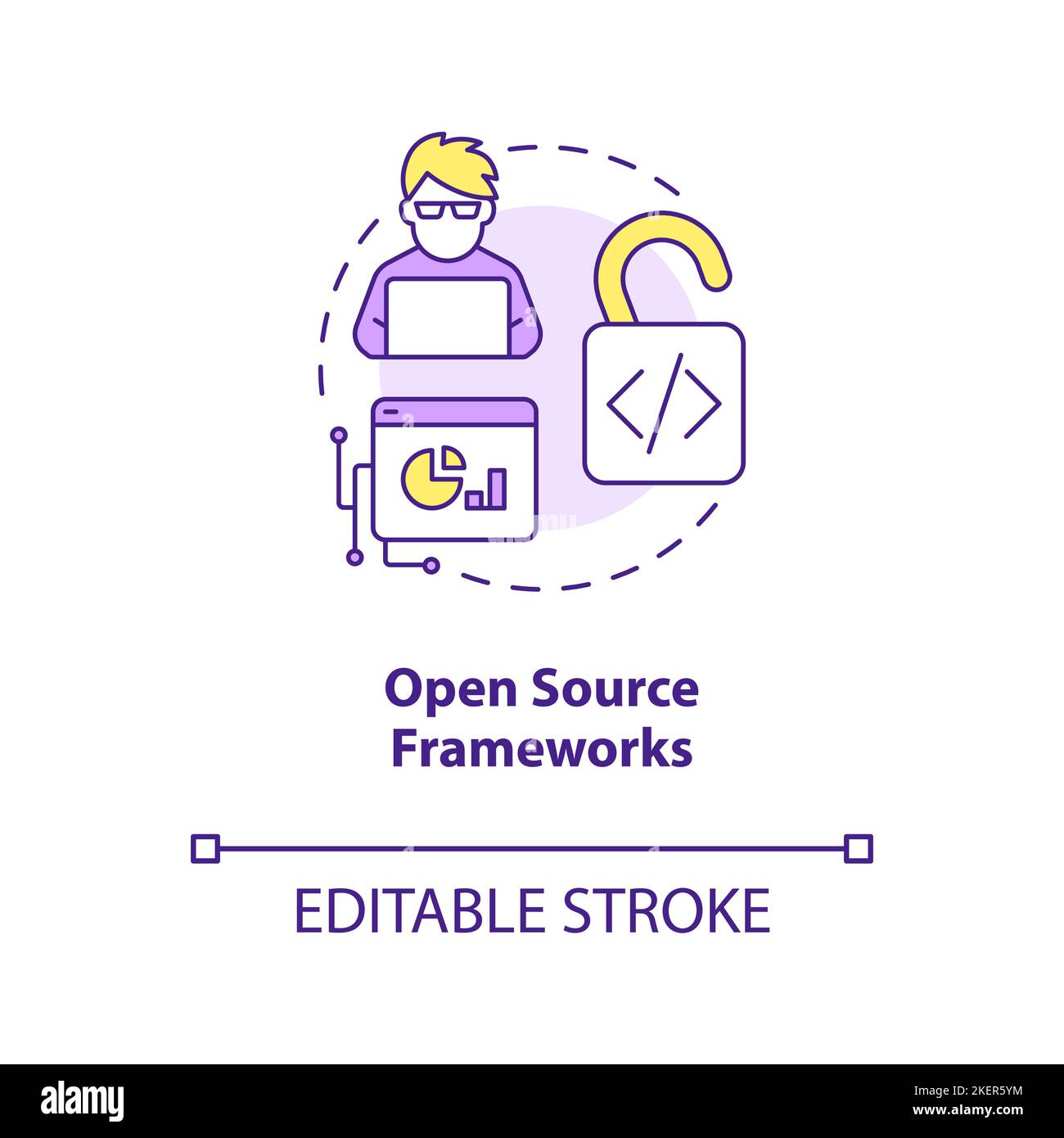 Immagine del framework web Immagini Vettoriali Stock - Alamy