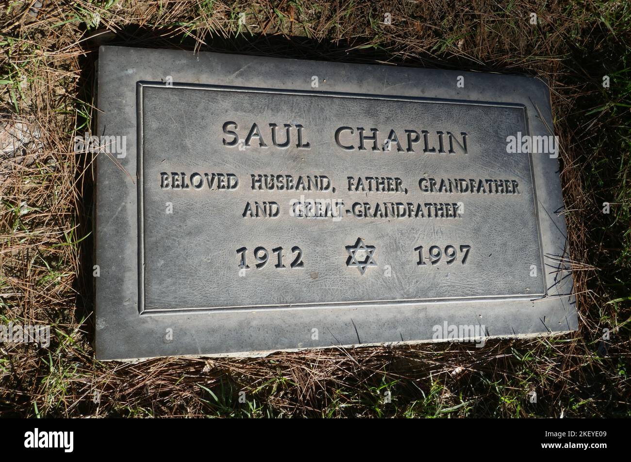 Los Angeles, California, USA 10th novembre 2022 Compositore tomba di Saul Chaplin nella sezione ...