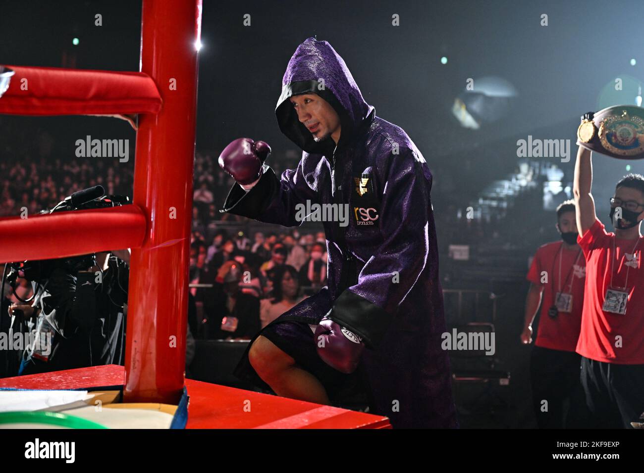 Saitama, Giappone. 1st Nov 2022. Il campione Shuichiro Yoshino prima del WBO Asia Pacific ...