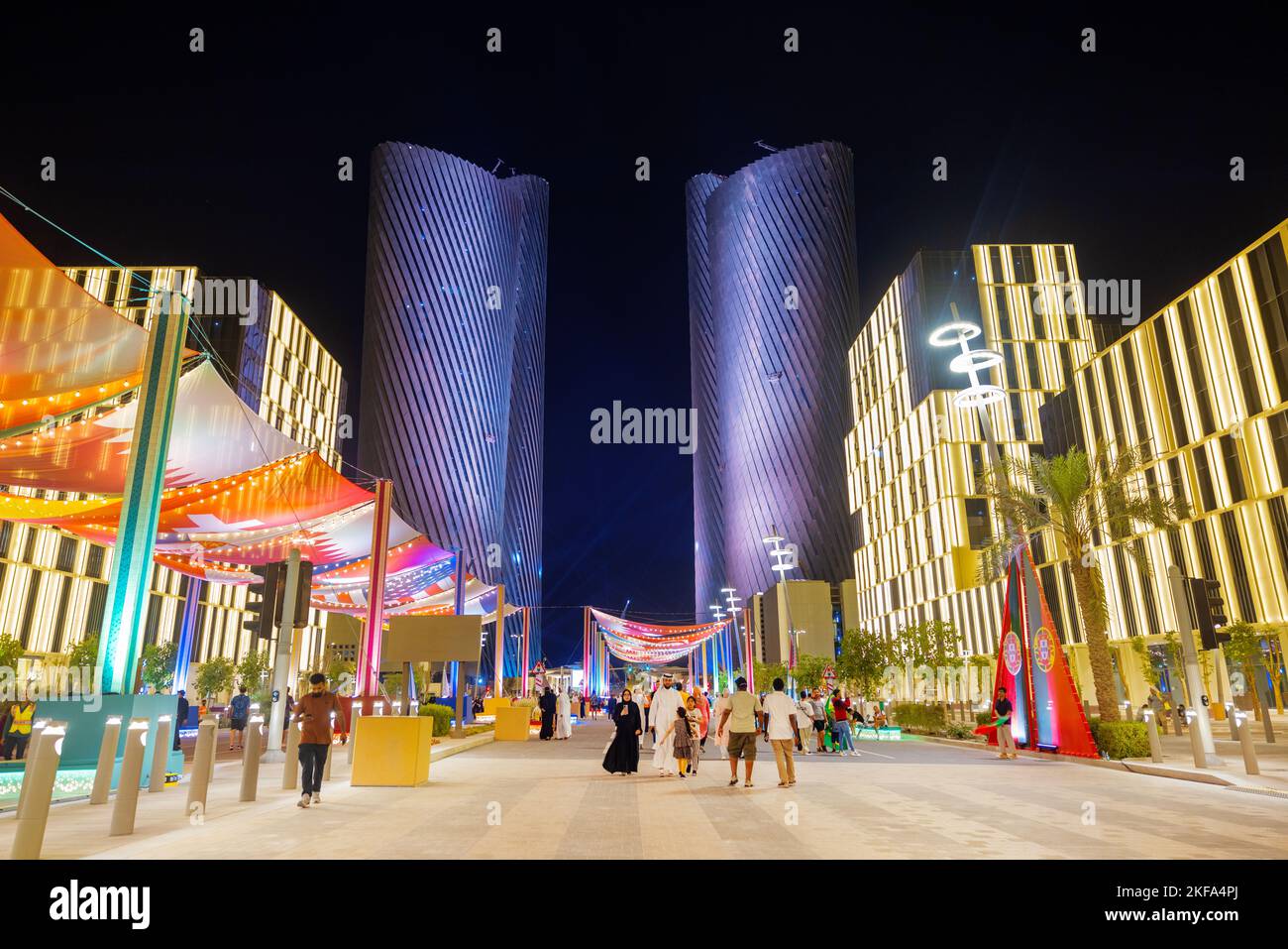 Coppa del mondo FIFA Qatar 2022 ospitato da Lusail City Lights in Qatar ...