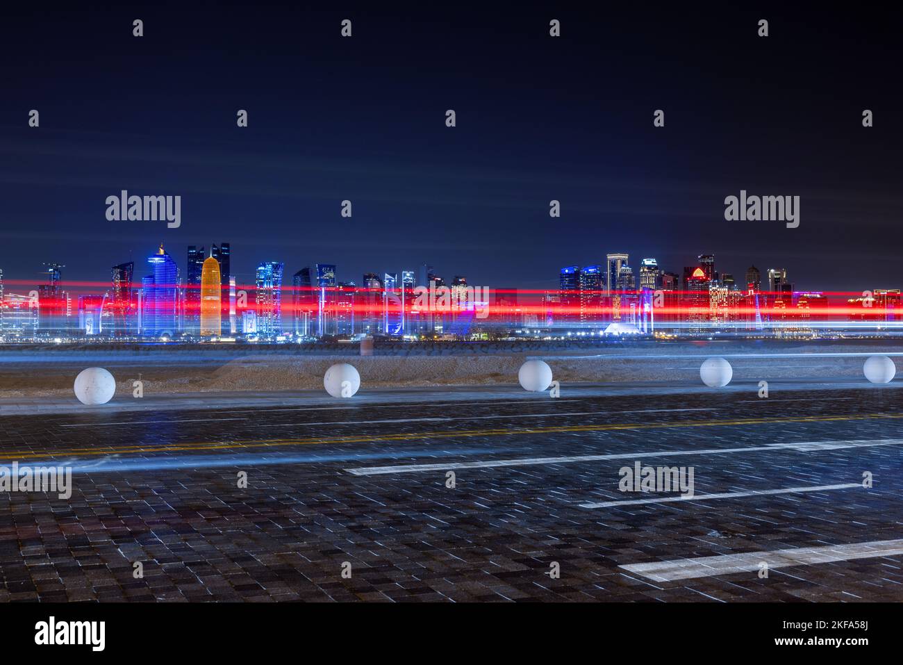 Coppa del mondo FIFA Qatar 2022 ospitato da Lusail City Lights in Qatar ...