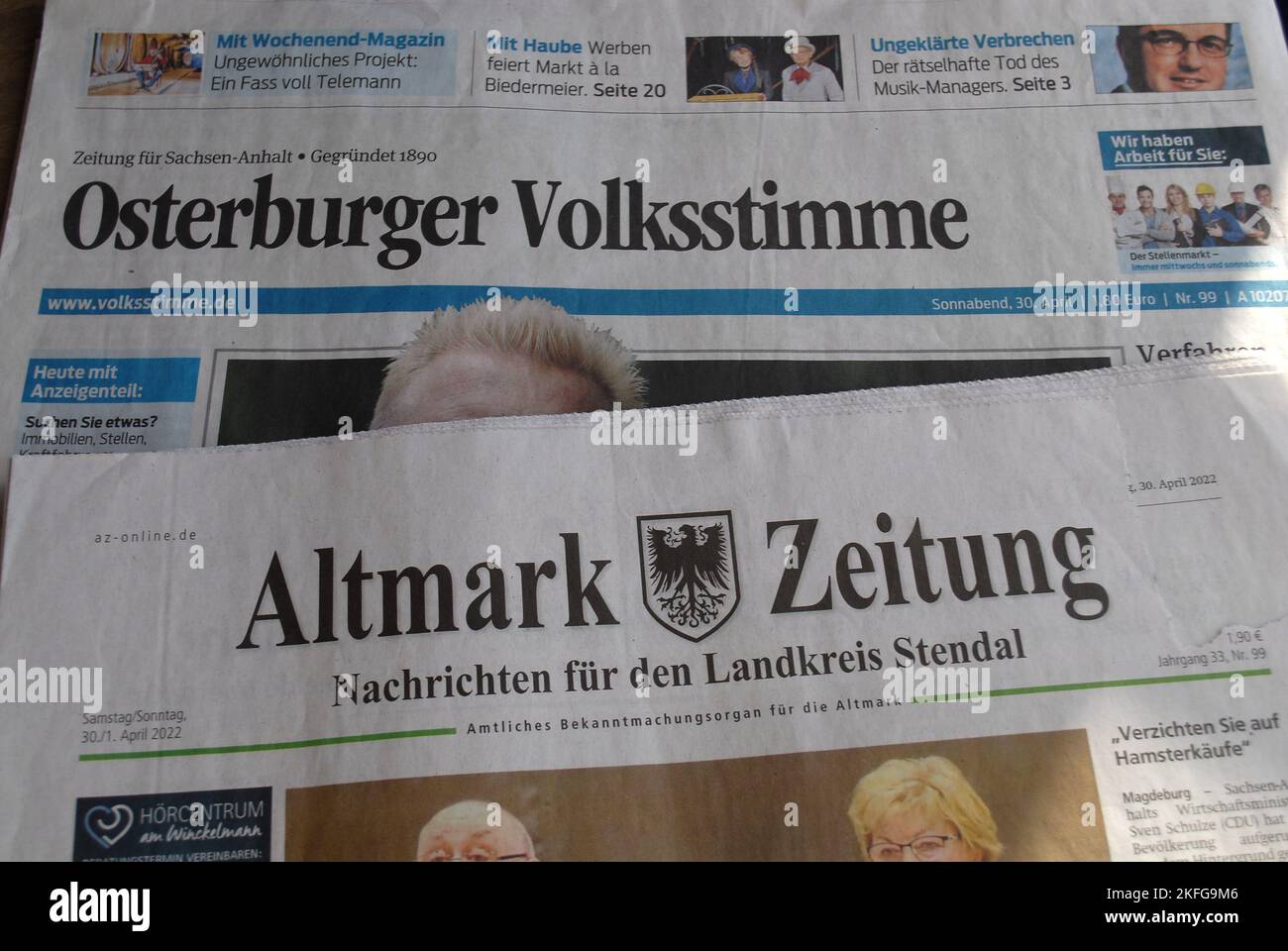 Altmark zeitung immagini e fotografie stock ad alta risoluzione - Alamy