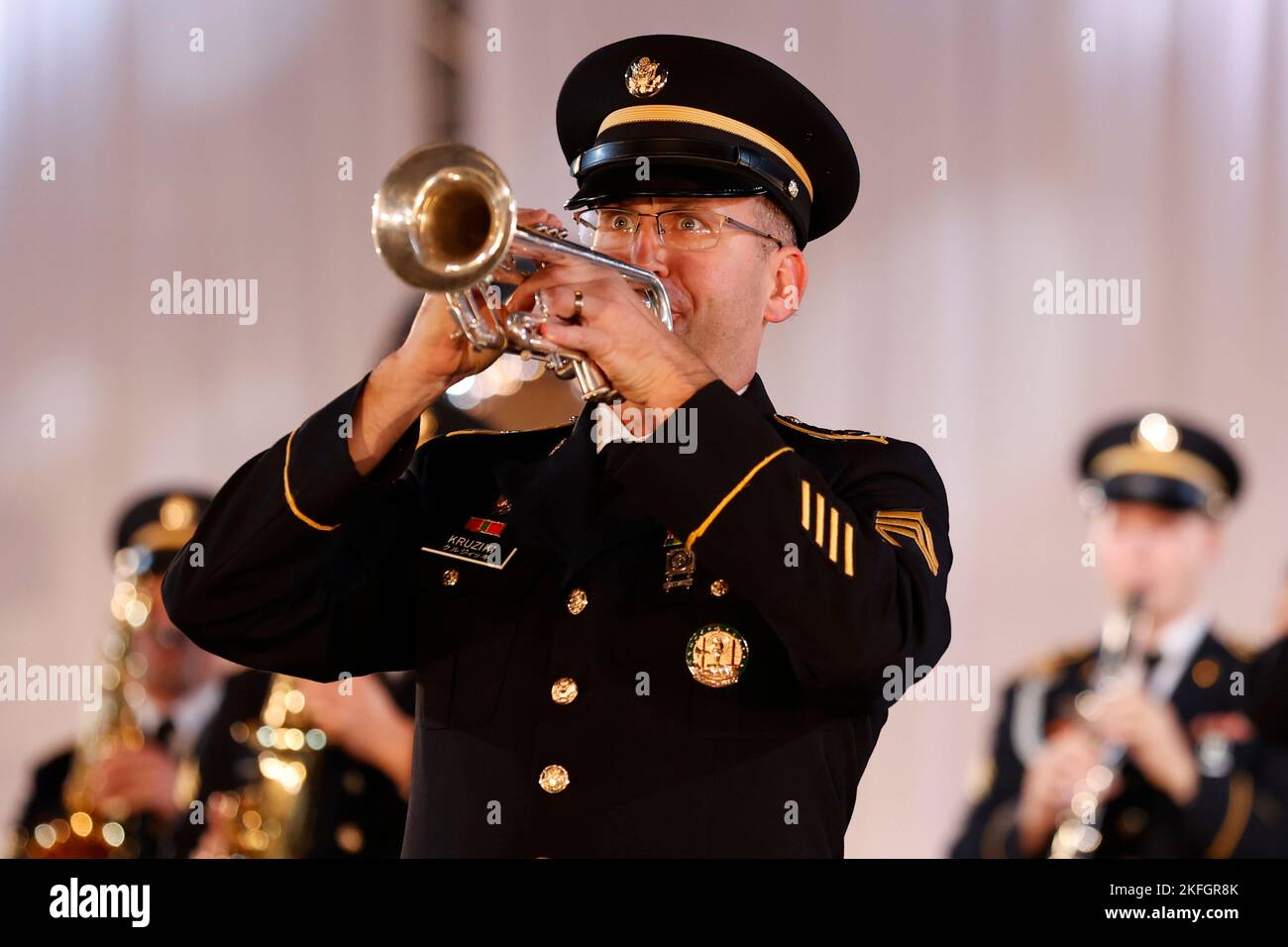Tokyo, Giappone. 18th Nov 2022. LA US Army Japan Band suona durante il ...