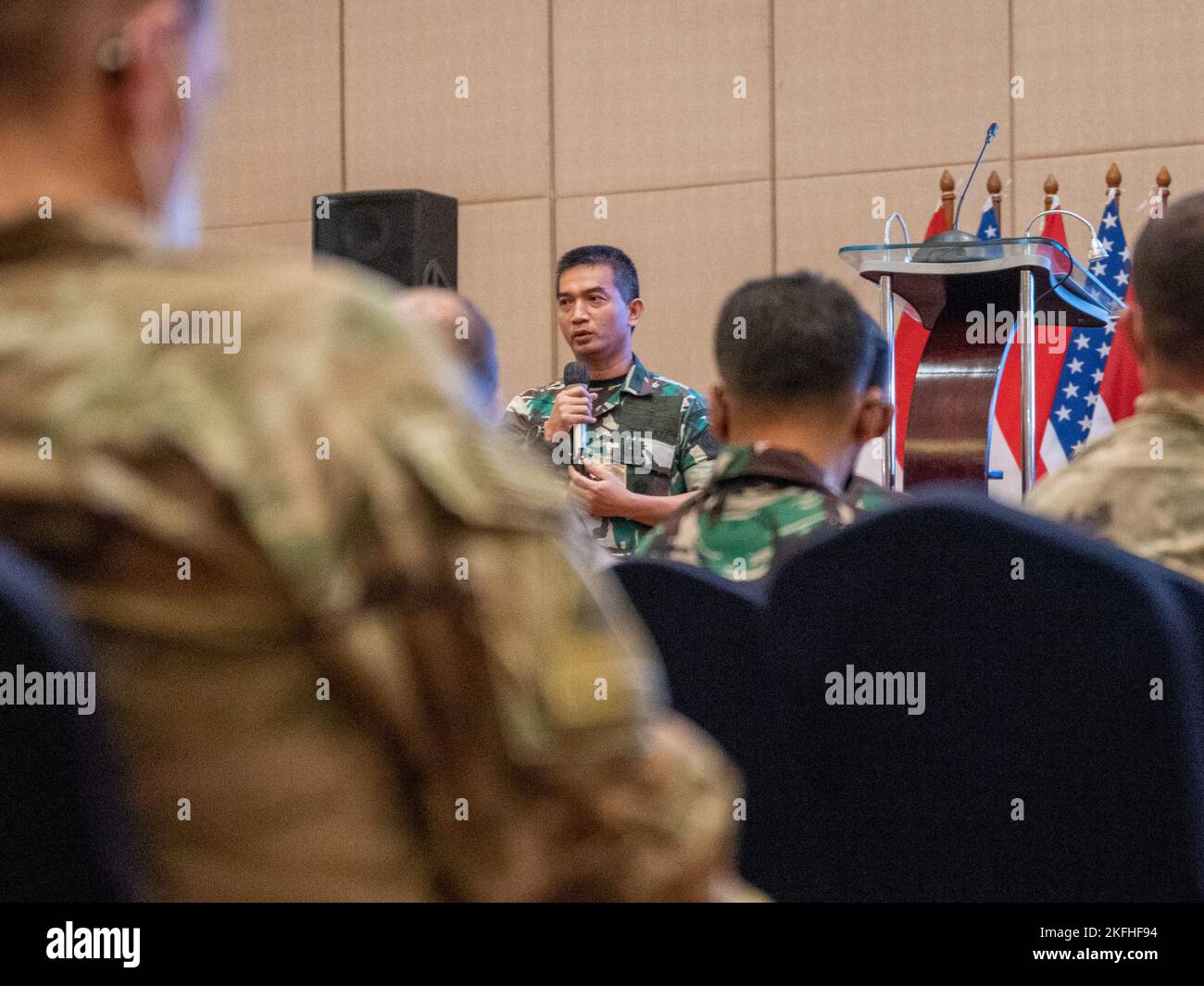 Il col. Fata della Tentara Nasional Indonesia (forze armate indonesiane ...