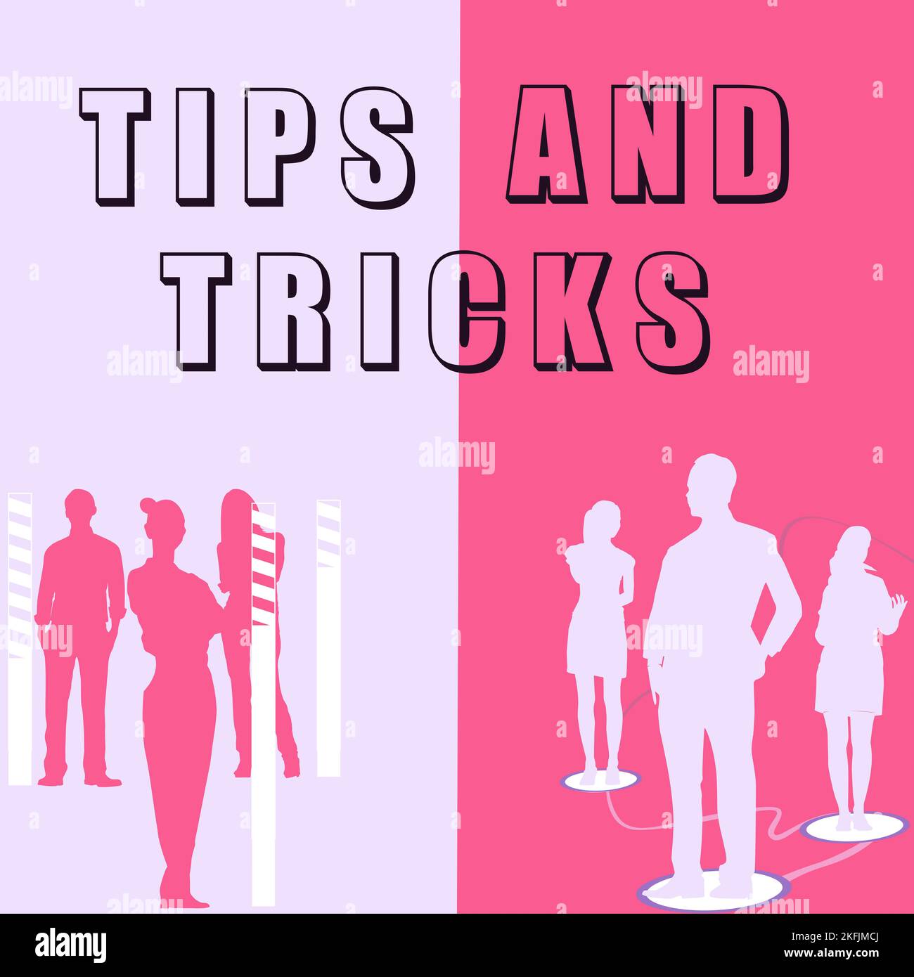 Cartello di testo con suggerimenti e trucchi. Approccio aziendale ...