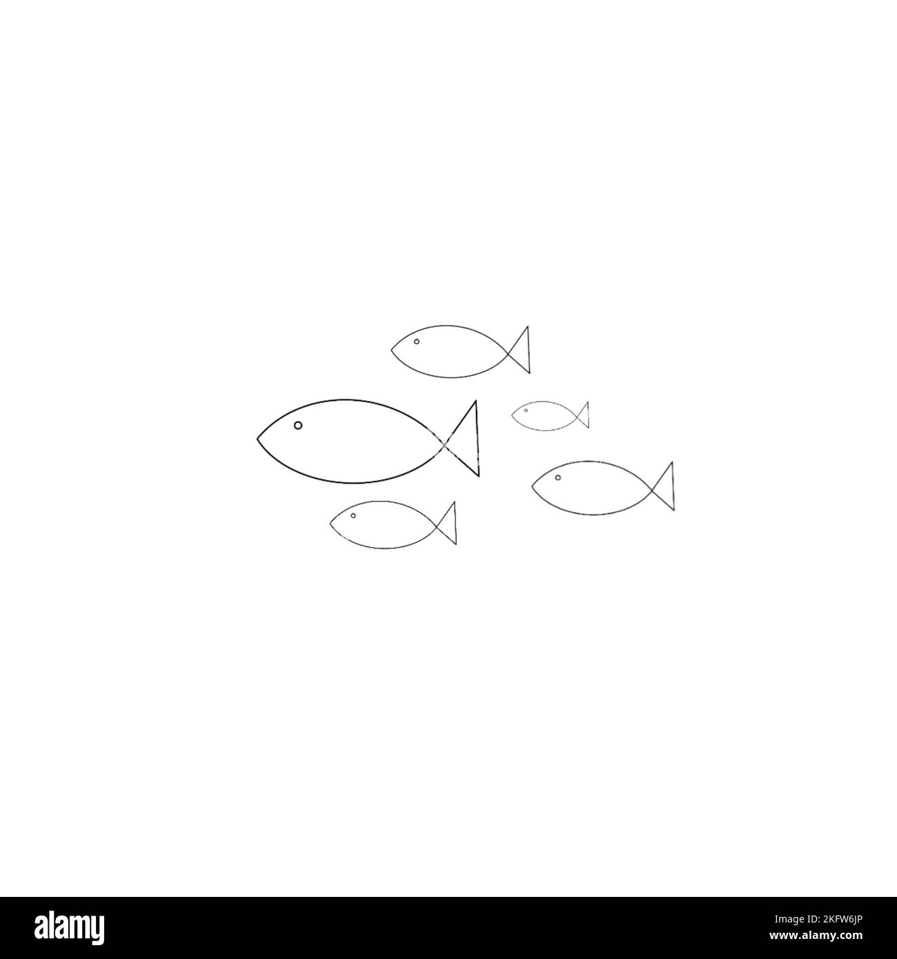 Disegno pesce bianco e nero immagini e fotografie stock ad alta ...