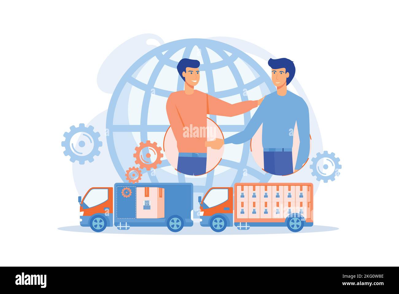 Supply chain cartoon character immagini e fotografie stock ad alta ...