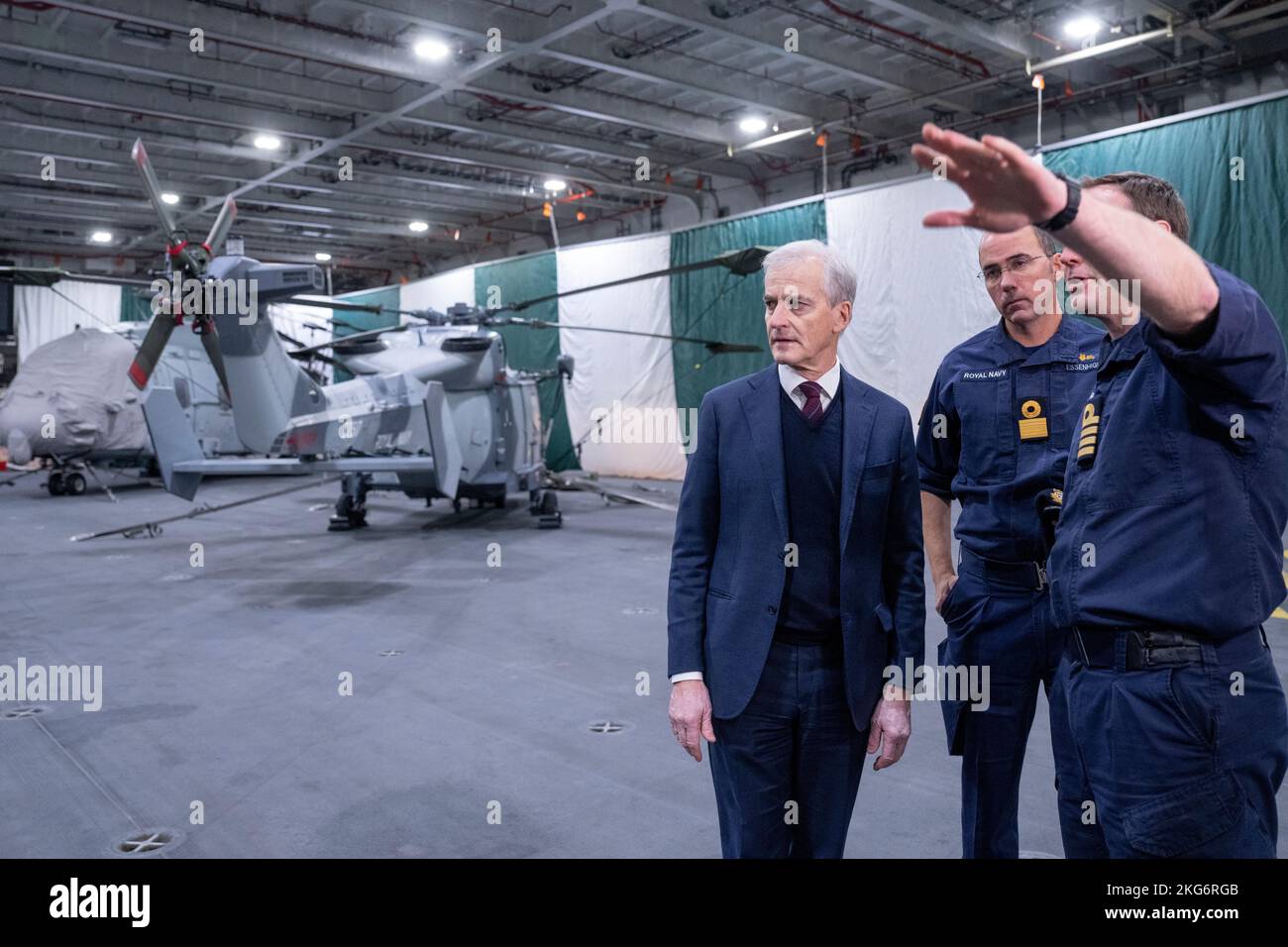 Oslo 20221121. Il primo ministro norvegese Jonas Gahr Stoere e il ...