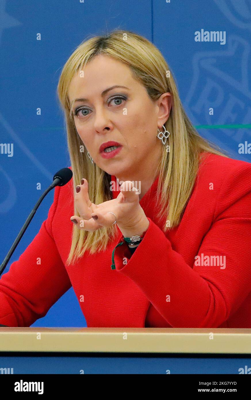Giorgia meloni presidente del consiglio immagini e fotografie stock ad ...
