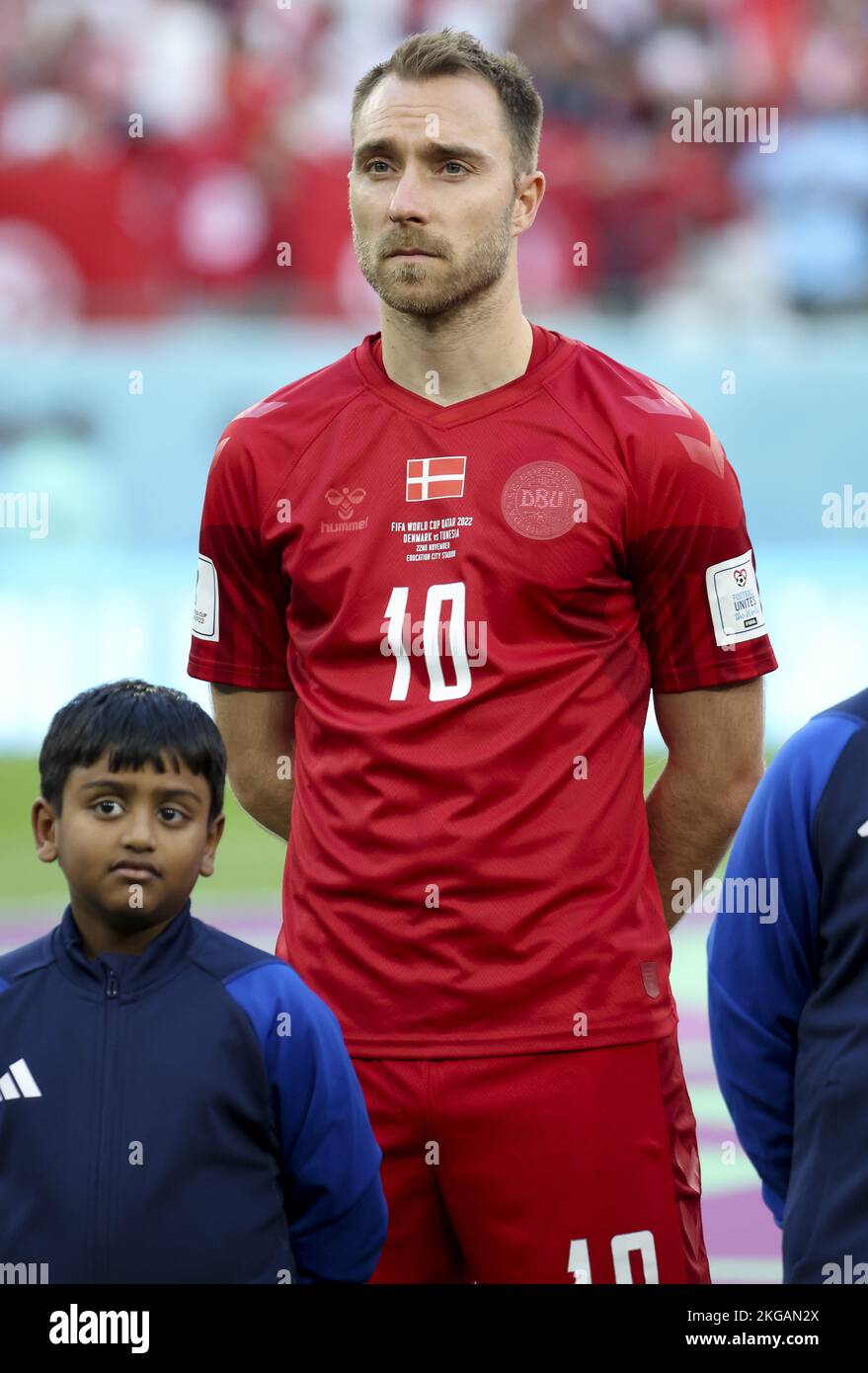 Christian Eriksen di Danimarca durante la Coppa del mondo FIFA 2022 ...