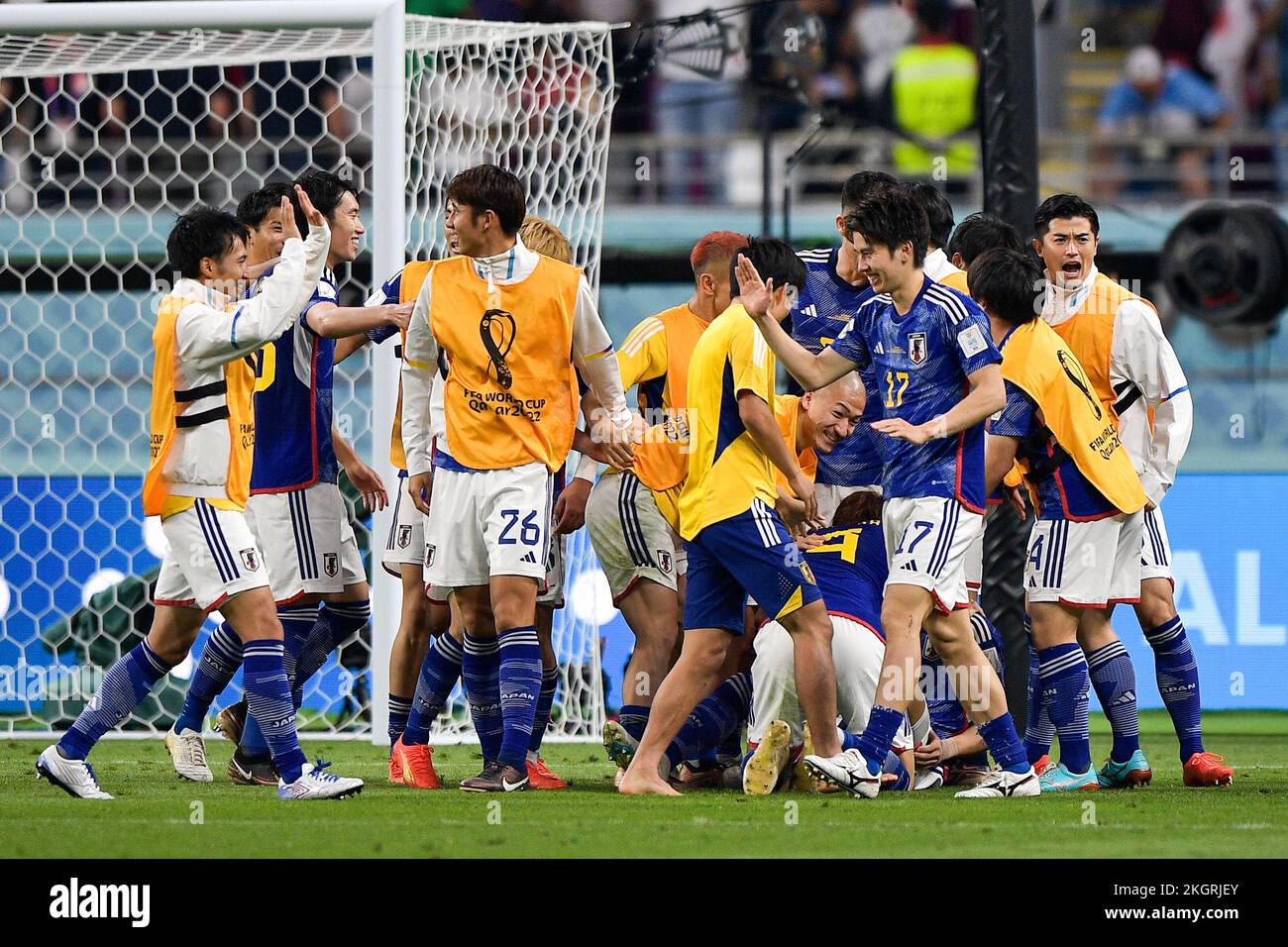 AR-RAYYAN, QATAR - NOVEMBRE 23: Eiji Kawashima del Giappone, Miki ...