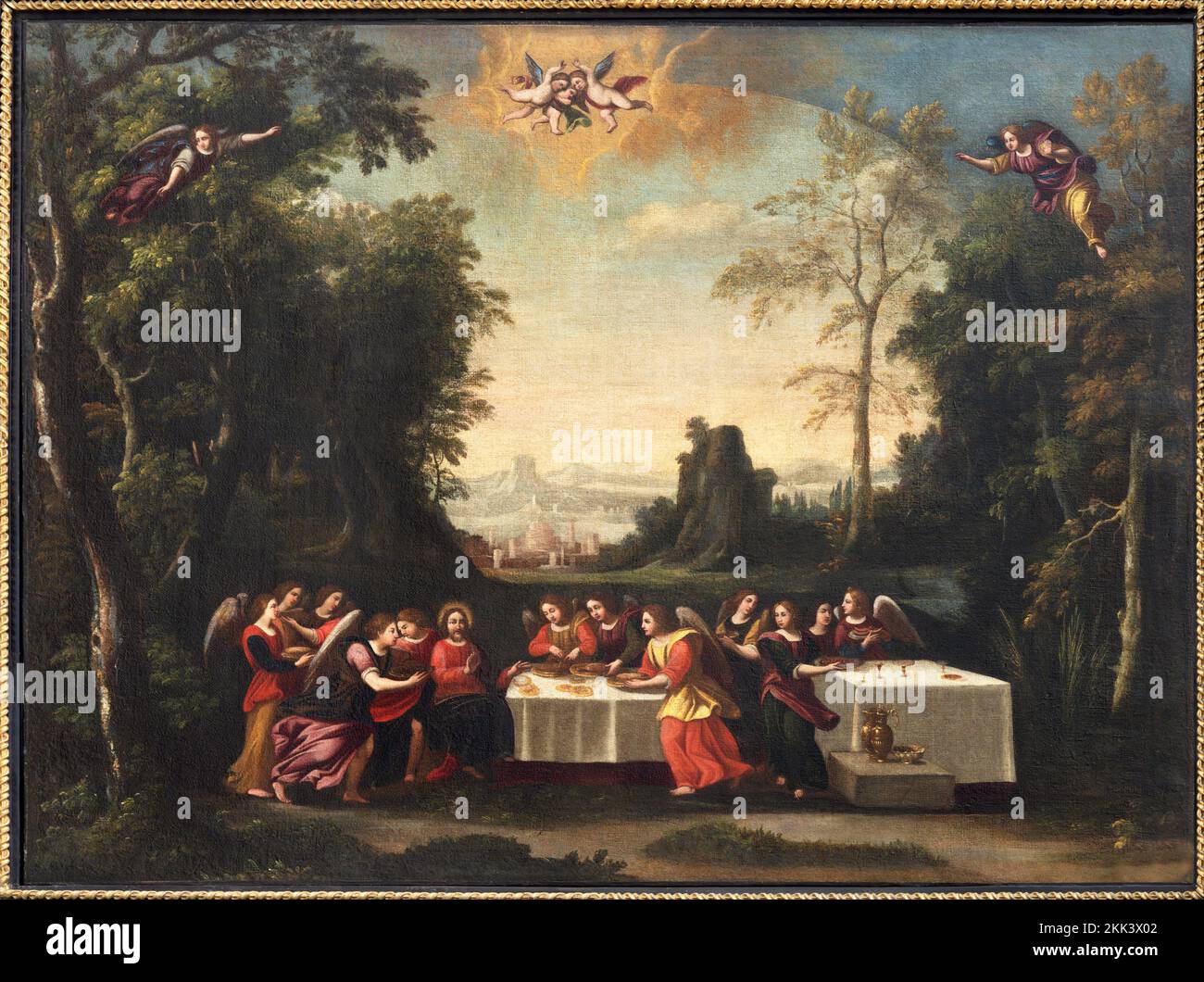 ANNECY, FRANCIA - 10 LUGLIO 2022: La cena simbolica di Gesù con gli ...