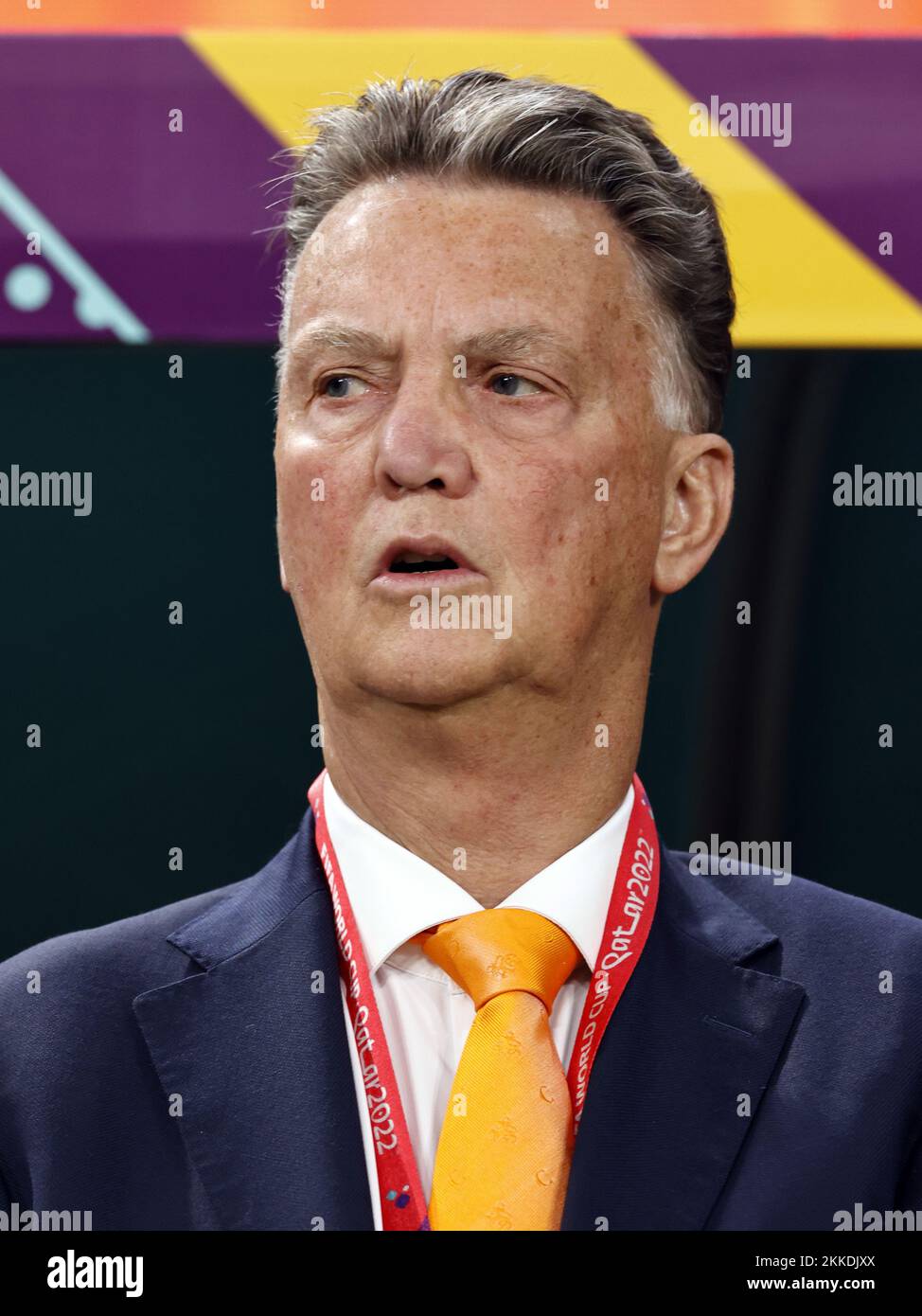 AL-RAYYAN - allenatore olandese Louis van Gaal durante la Coppa del ...