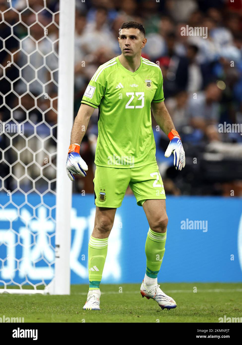 CITTÀ DI LUSAIL - il portiere argentino Damian Martinez durante la ...