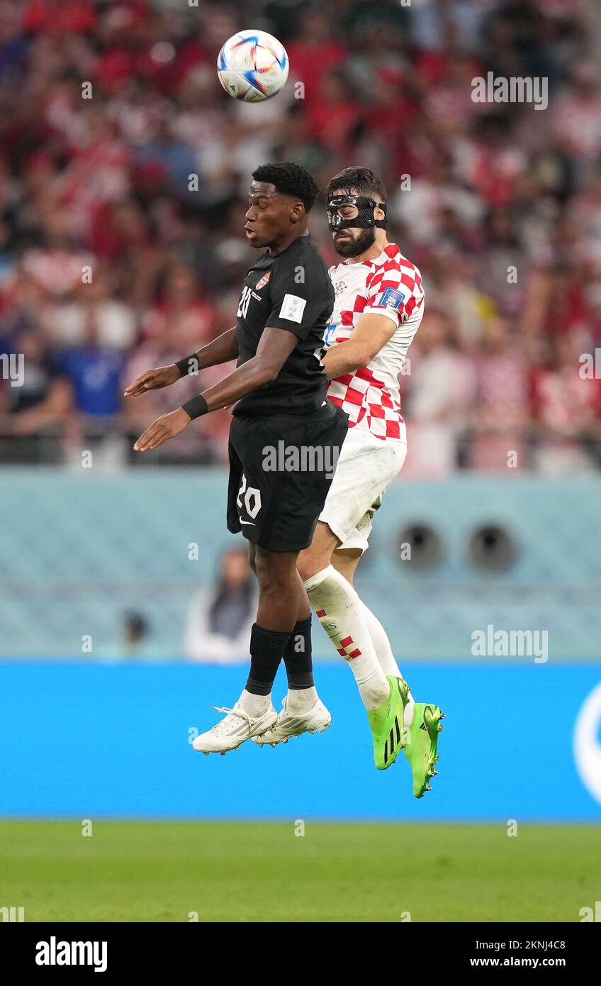 27 novembre 2022, al RAYYAN, QATAR: Il Canada Forward Jonathan David ...