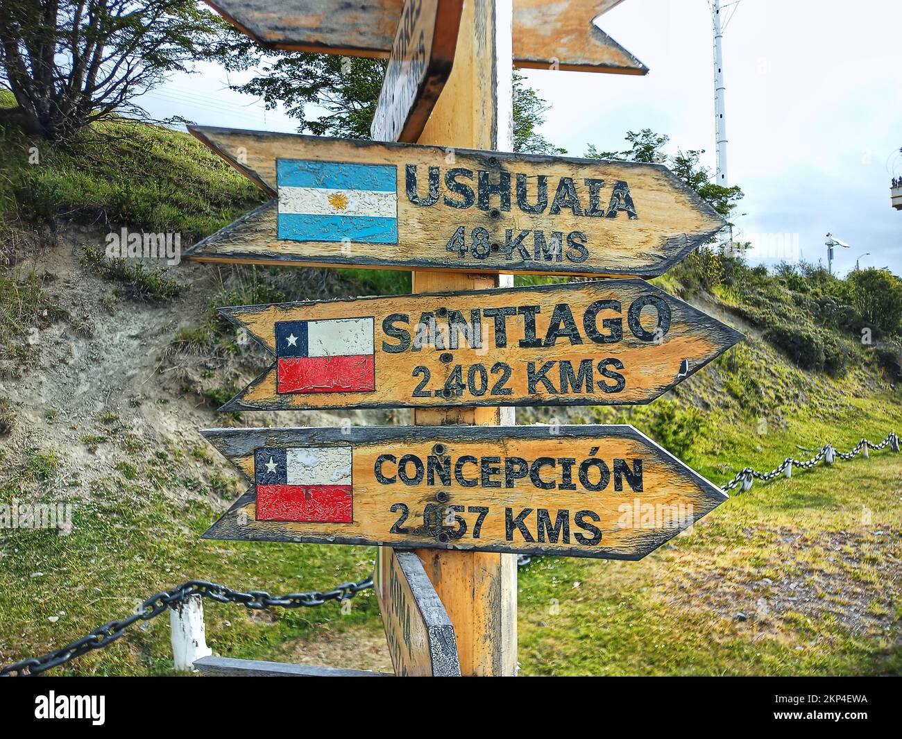 Monumenti case e strade a puerto williams immagini e fotografie stock ...