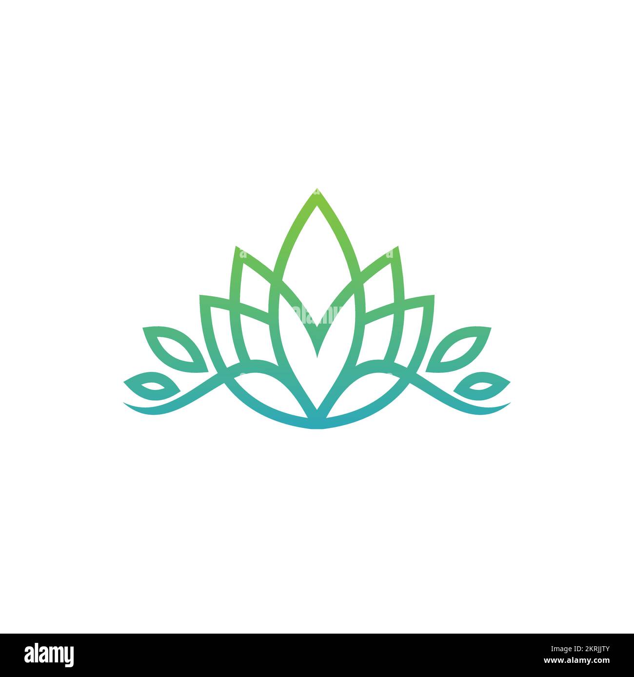 Disegno del logo del fiore di giglio Immagini Vettoriali Stock - Alamy
